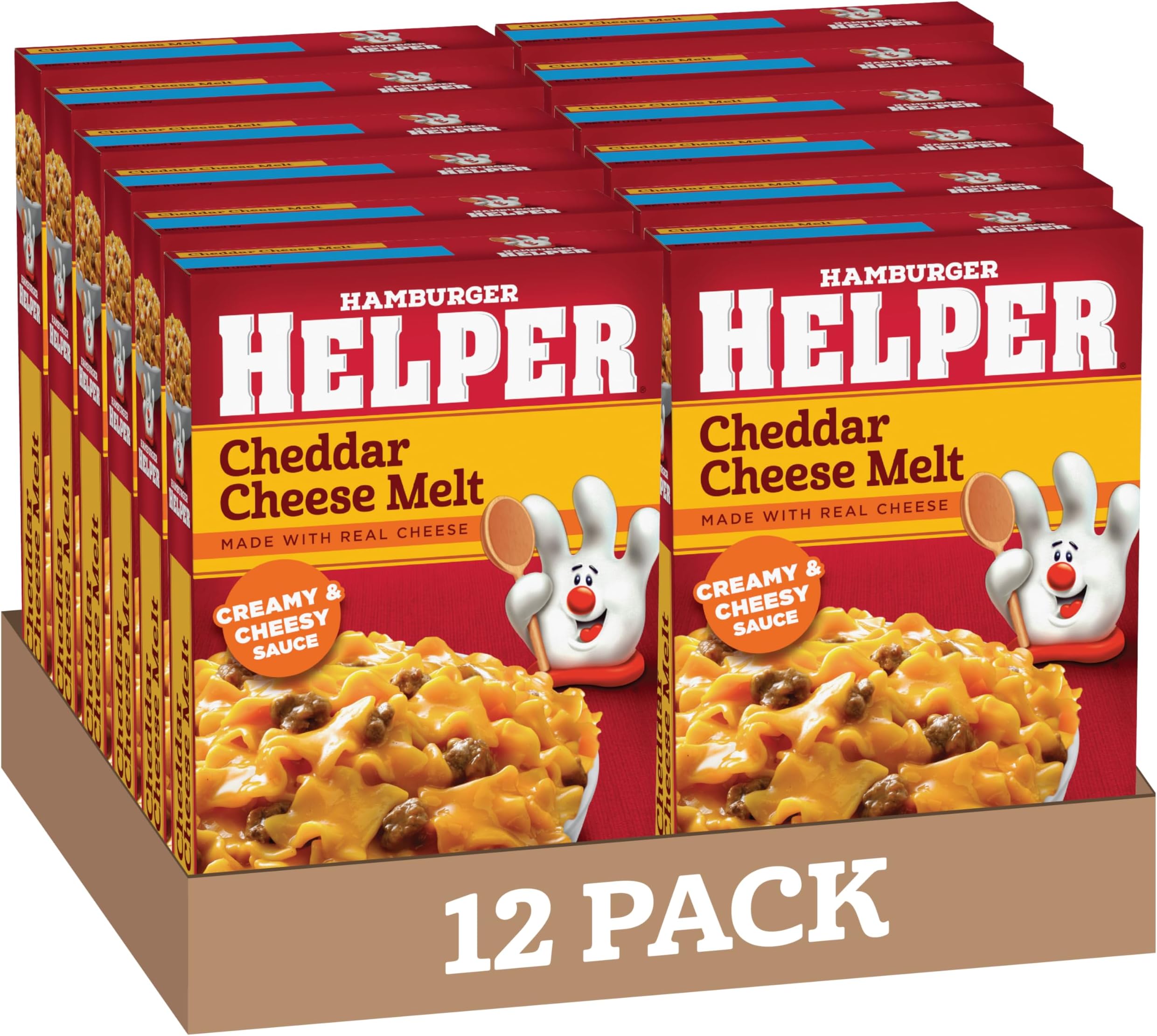 Amazon.com : Hamburger Helper Cheddar Cheese Melt, 4.7 Ounces, 12 per ...
