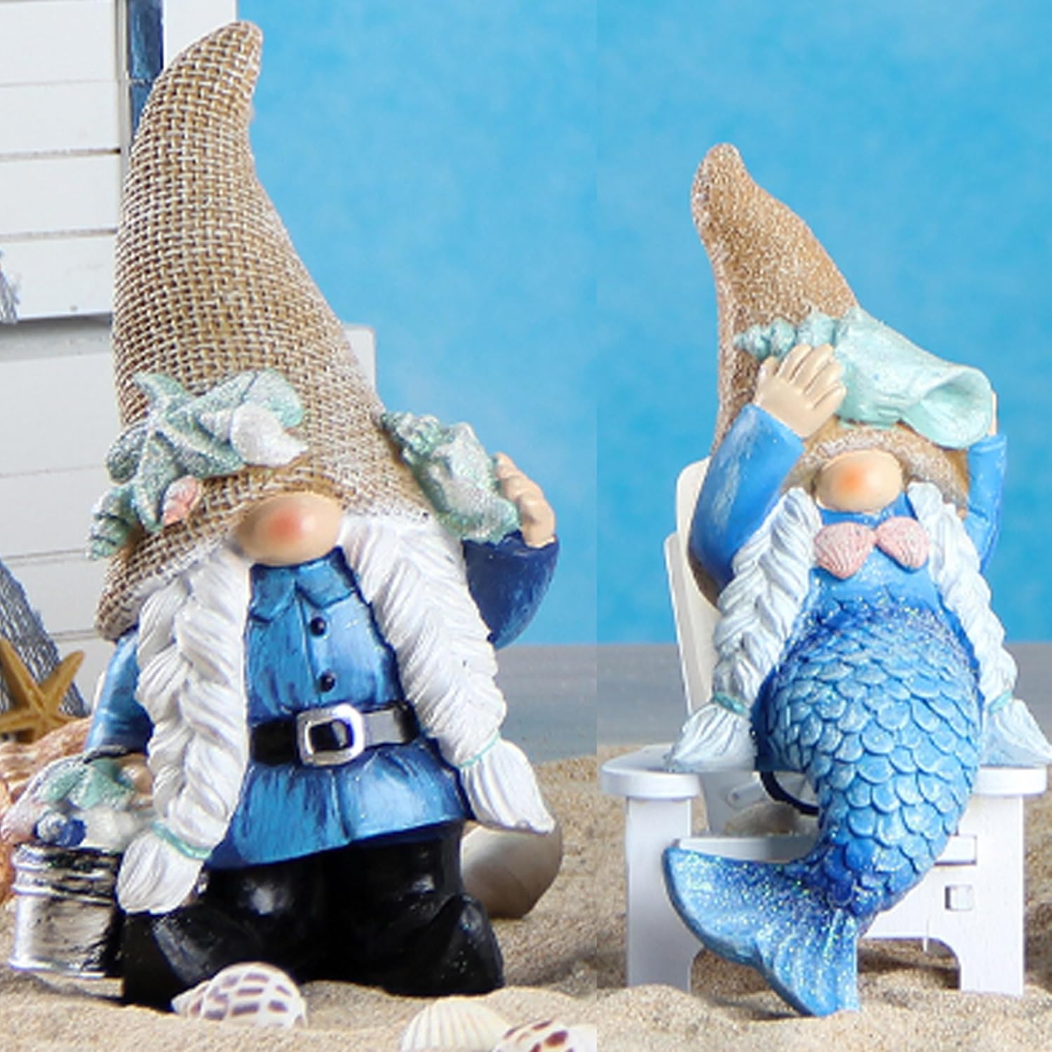 Amazon.com: Leekung Summer Gnomes Statues & Summer Gnomes Statues ...