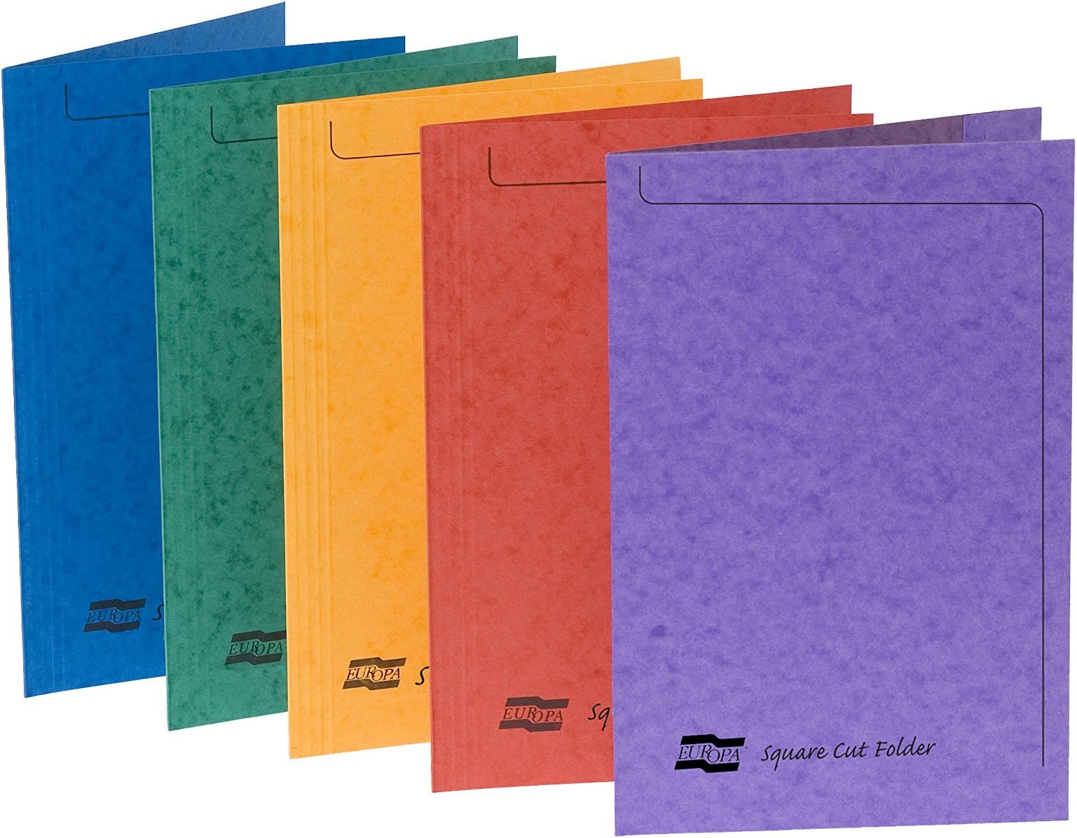 Exacompta - Ref 4820Z - Europa - Square Cut Folder, 265gsm Genuine ...
