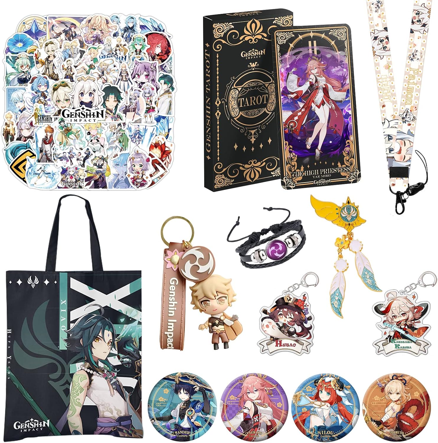 Amazon.com | ShioewBy genshin impact Gift Set Including Poster Sticker ...