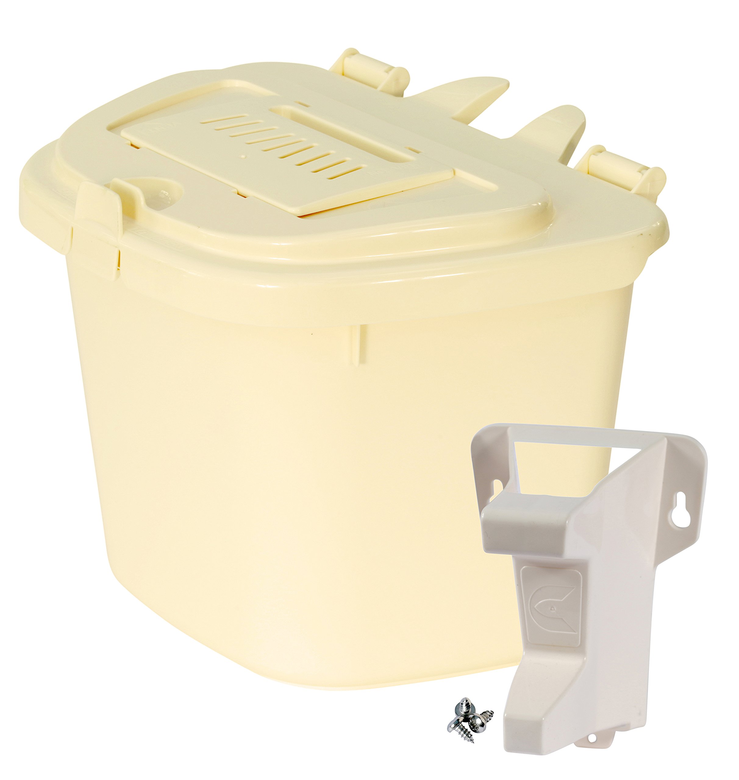 All Green Ivory 5l Vented Kitchen Compost Caddy Composting Bin ...