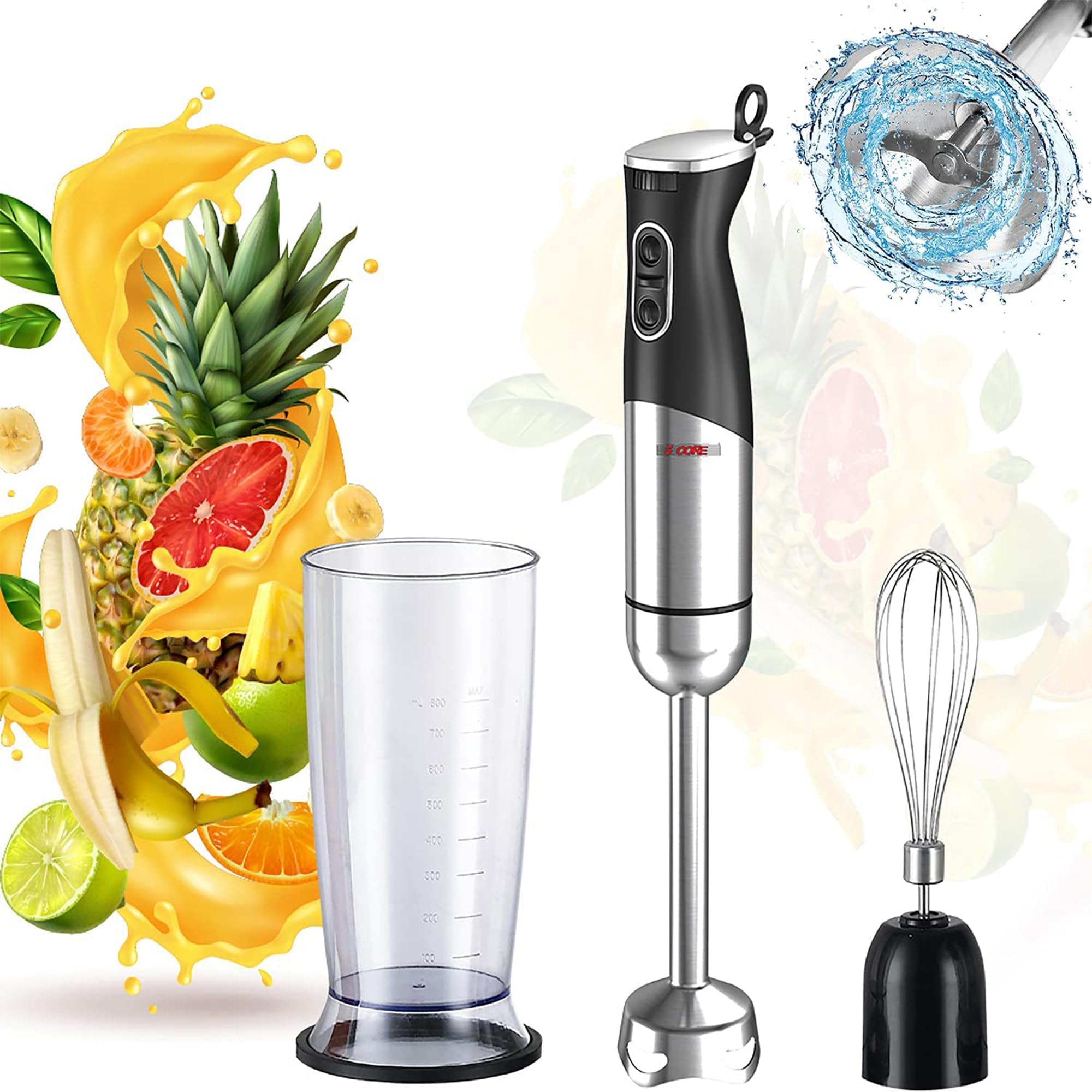 Amazon.com: High Speed Immersion Blender, Electric Hand Blender 500 ...