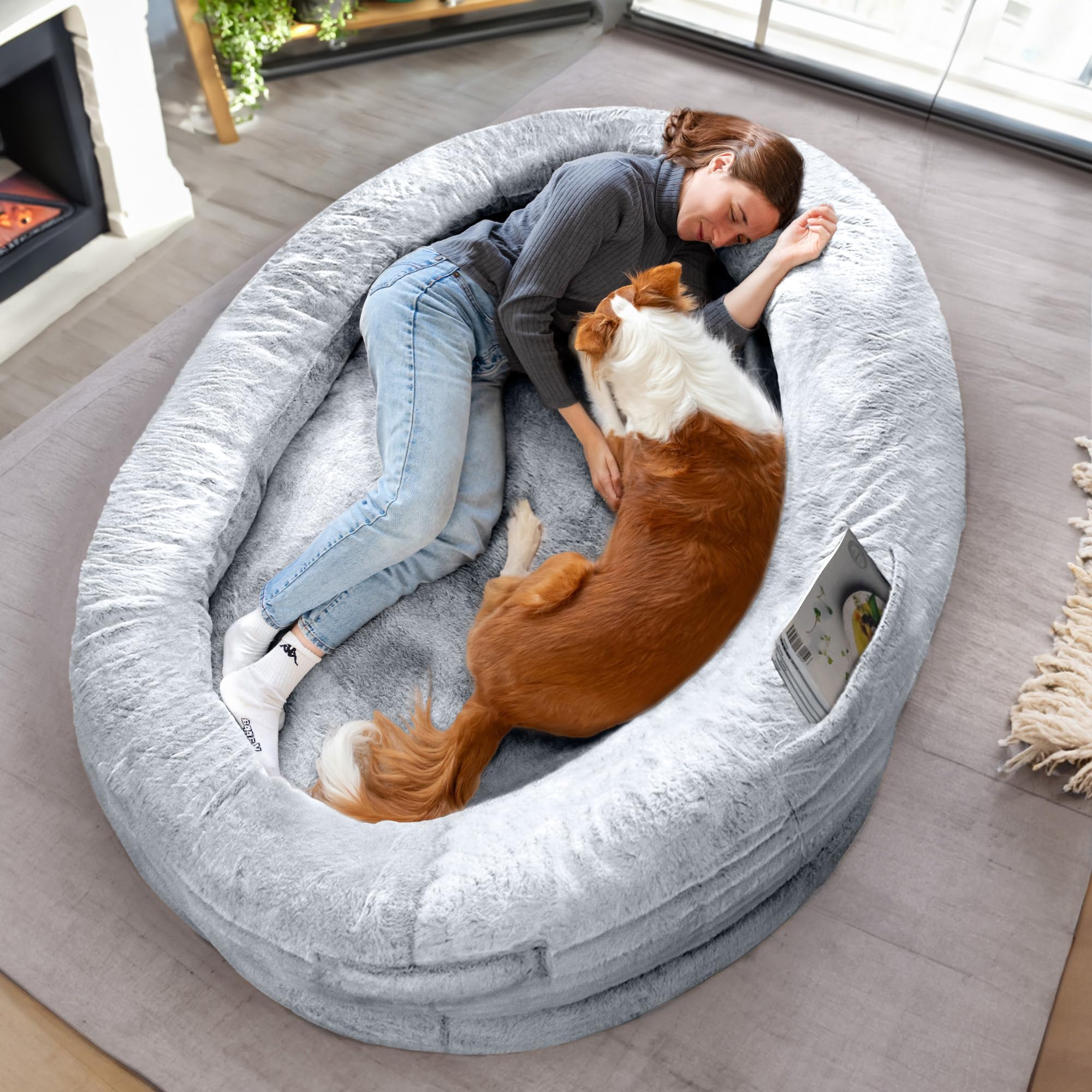 Human Dog Bed for Adults & Furry Friends | Warm & Comfortable Human ...