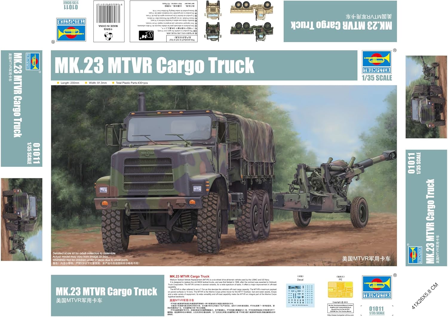 Trumpeter 01011 modèle Kit US MTVR : Amazon.fr: Jeux et Jouets