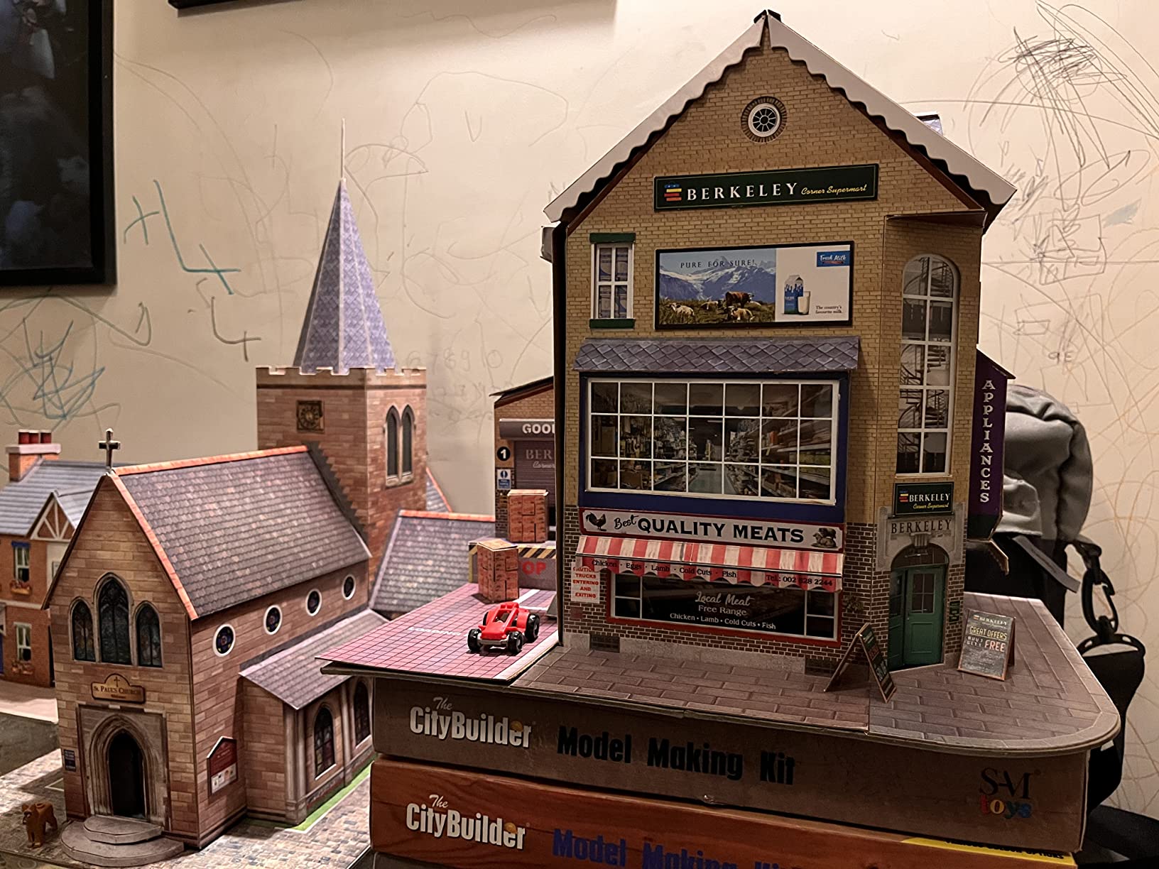 The CityBuilder Cardboard Supermart Model Making Kit, Multicolour ...