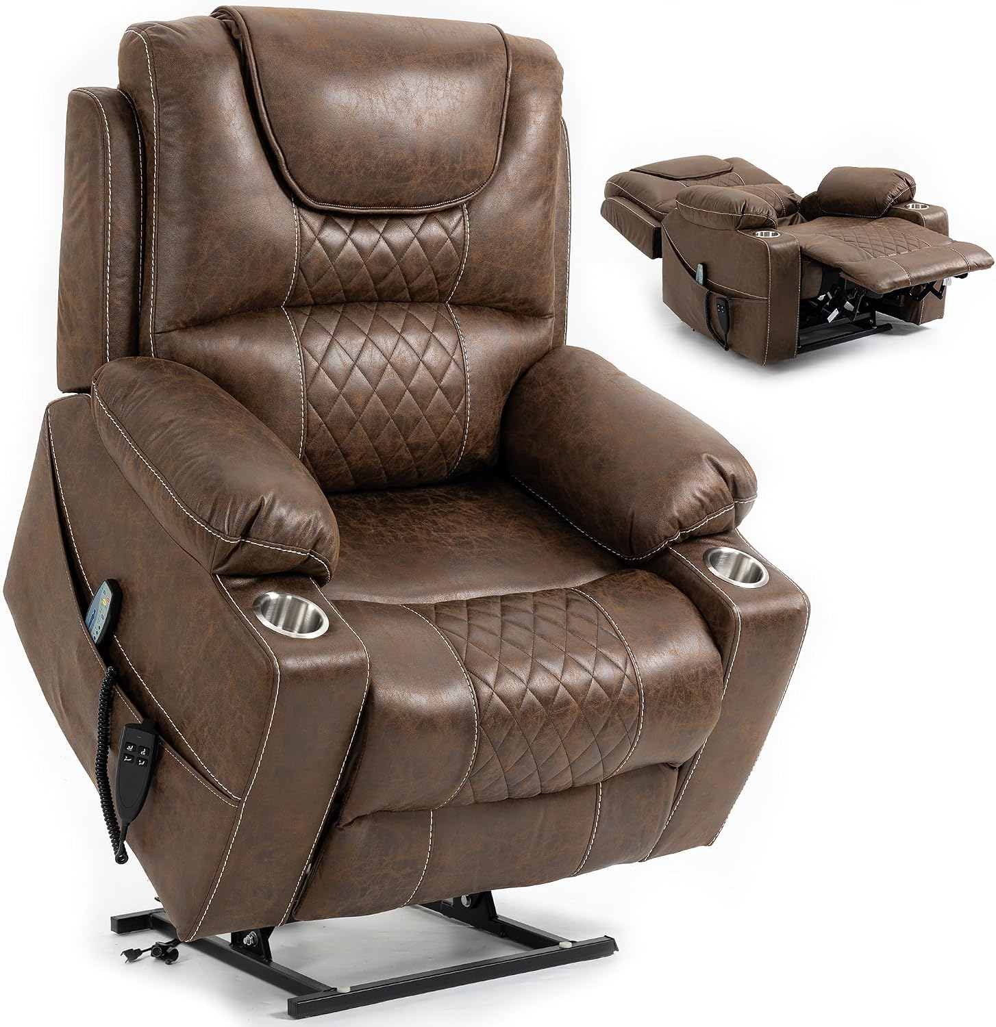 Amazon.com: HBUI Large Power Lift Chairs Recliners for Elderly with ...