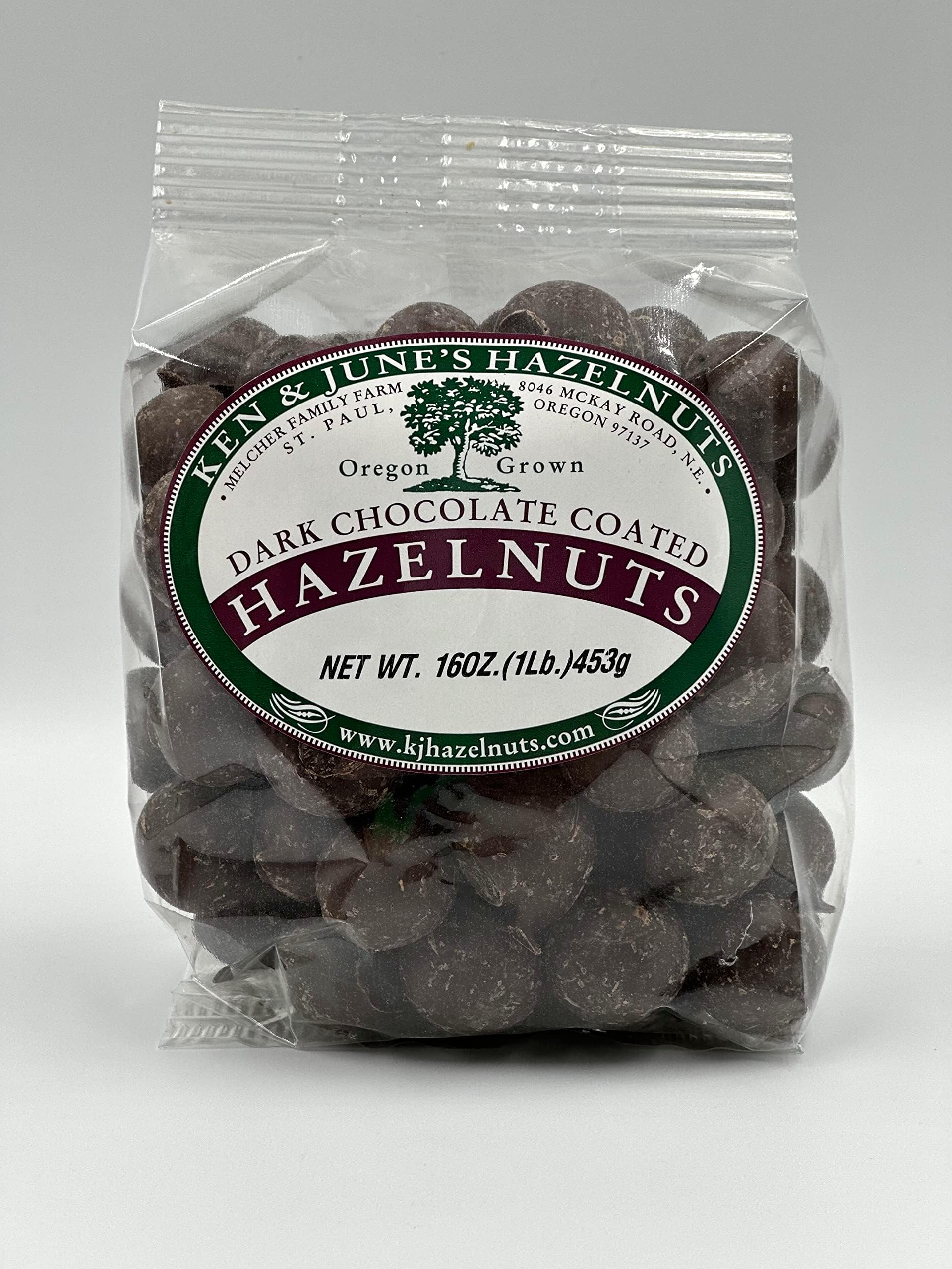 Amazon.com : Dark Chocolate Coated Hazelnuts - 16 Oz Bag : Grocery ...
