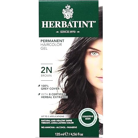 Amazon.com: Herbatint 2N Permanent Herbal Brown Haircolor Gel Kit - 3 ...