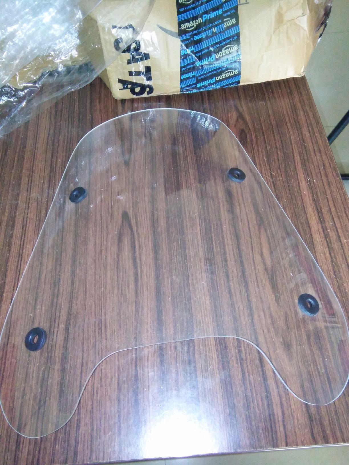 Speedwav Front Fiber Glass Windshield for Bajaj Avenger Bike : Amazon ...