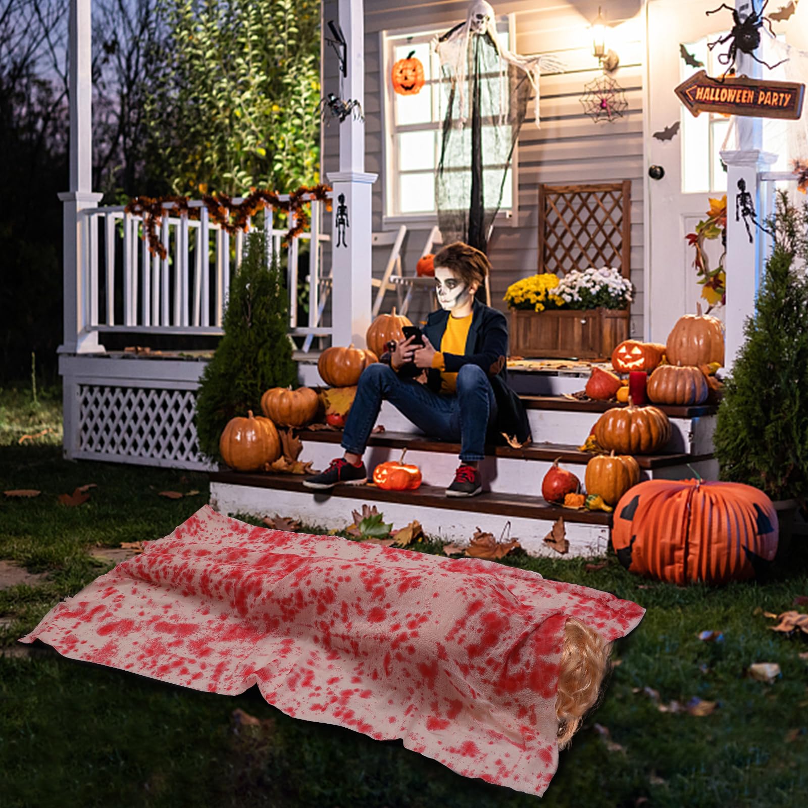 Snapklik.com : 5 Ft Halloween Decorations Outdoor Scary Props ...