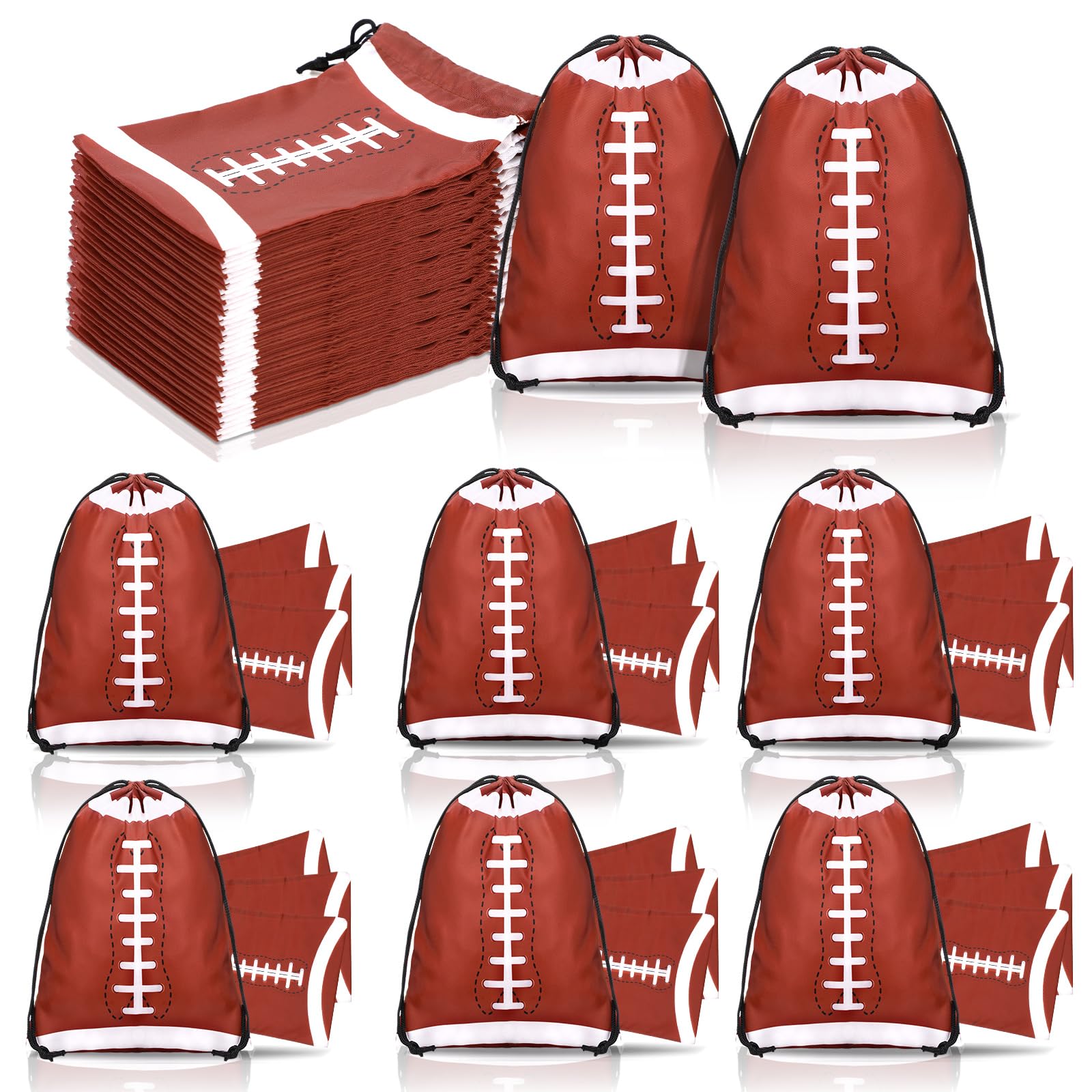 Amazon.com: Berlune 48 Pieces Football Party Favors Drawstring Gift ...