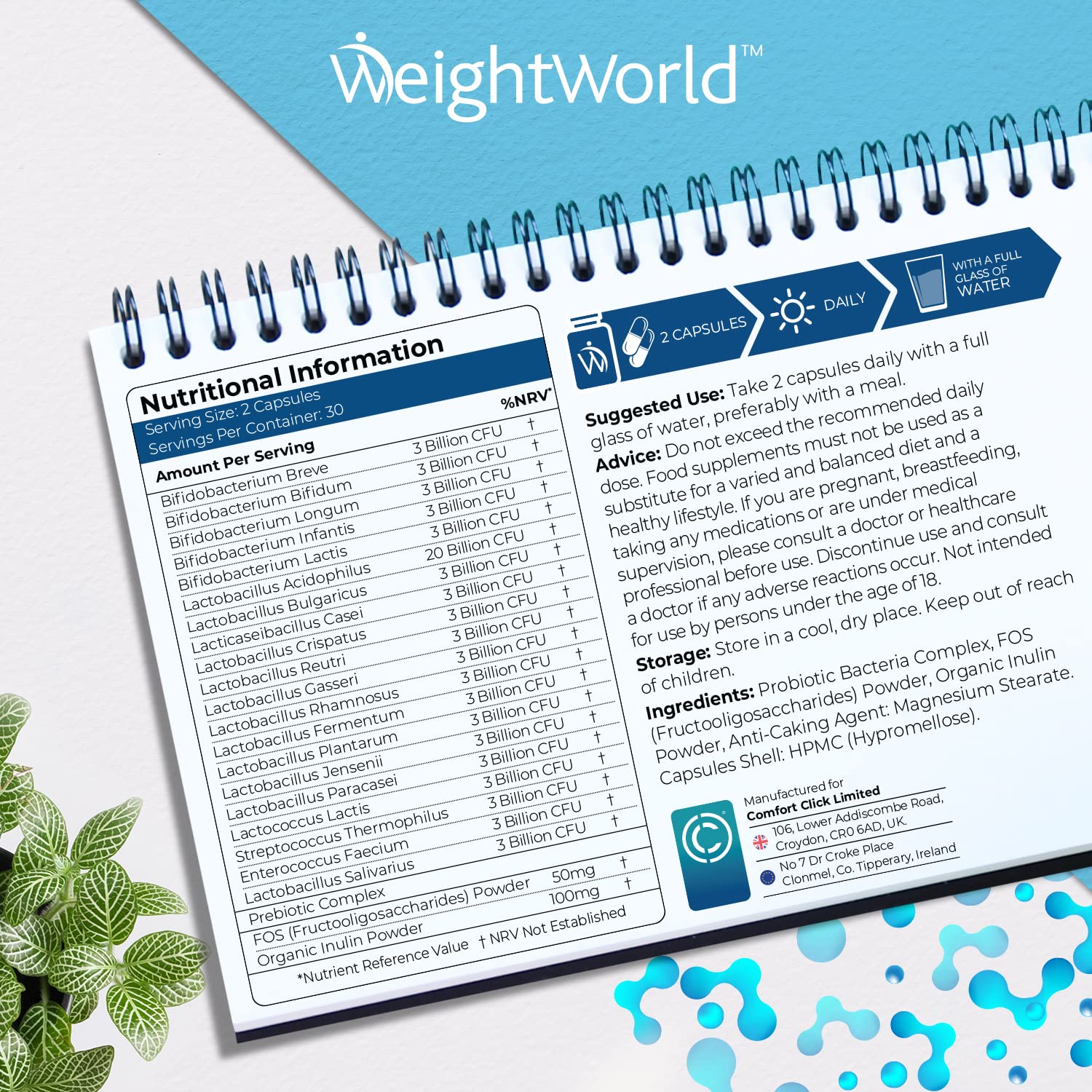 Bio Cultures Complex - 77 Billion CFU - 20 Live Bacterial Cultures with ...