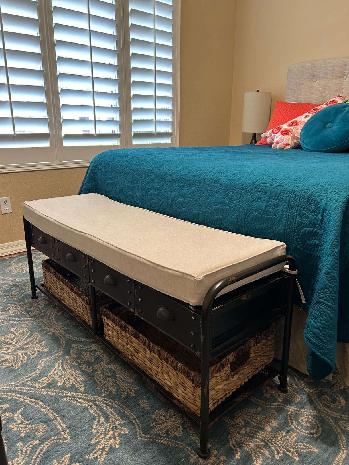 Amazon.com: Sutteles Bench Cushion, Indoor/Outdoor Bench Cushion with ...