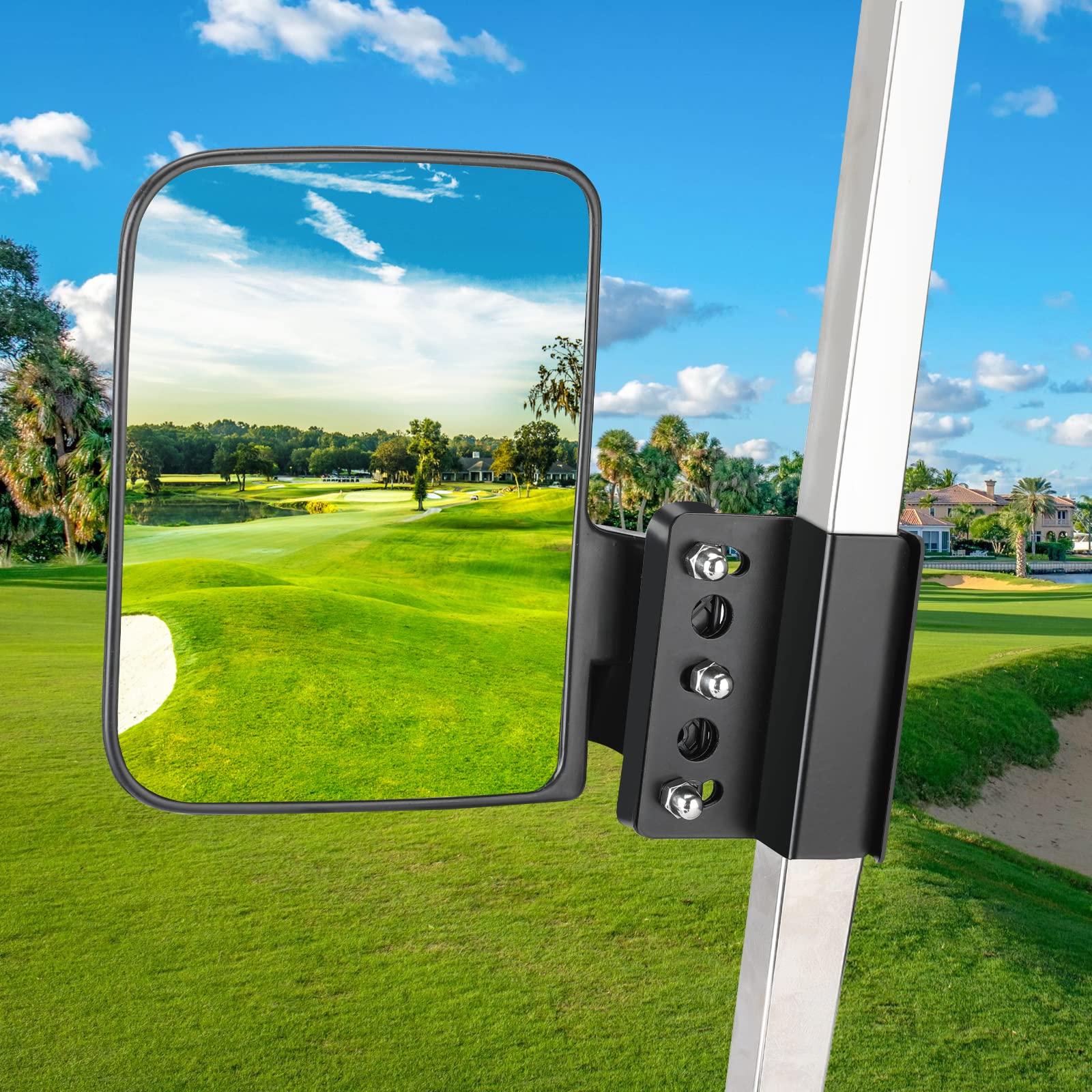 Snapklik.com : BETOOLL Golf Cart Mirror - No Drilling Folding Golf Cart ...