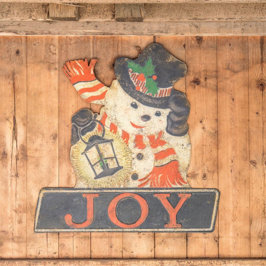 Amazon.com: Ragon House Large Joy Snowman Sign : Home & Kitchen