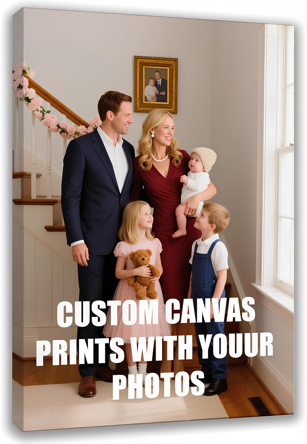 Amazon.com: Custom Canvas Prints with Your Photos - Framed Canvas Wall ...