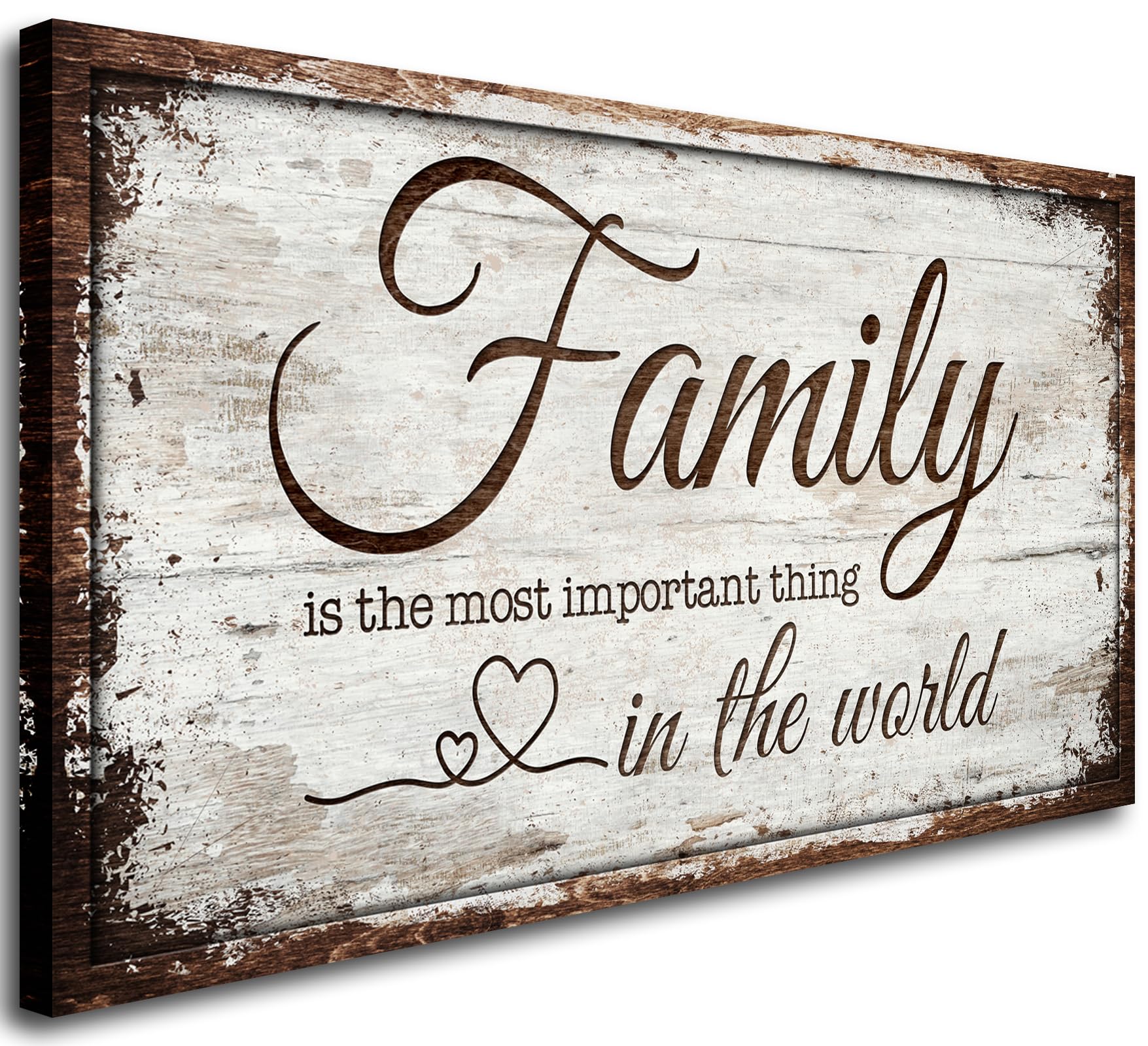 Amazon.com: Family is Important Quotes Canvas Wall Art for Living Room ...
