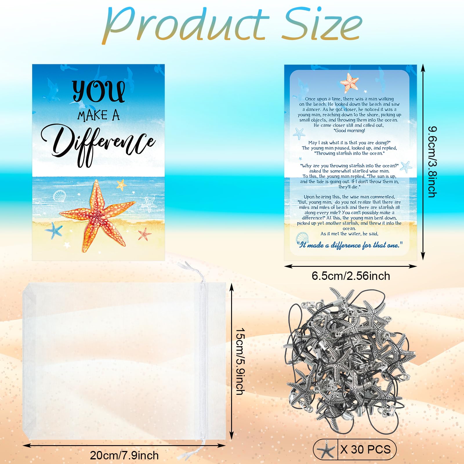 Snapklik.com : 30 Sets Employee Appreciation Gifts Bulk Starfish Story ...