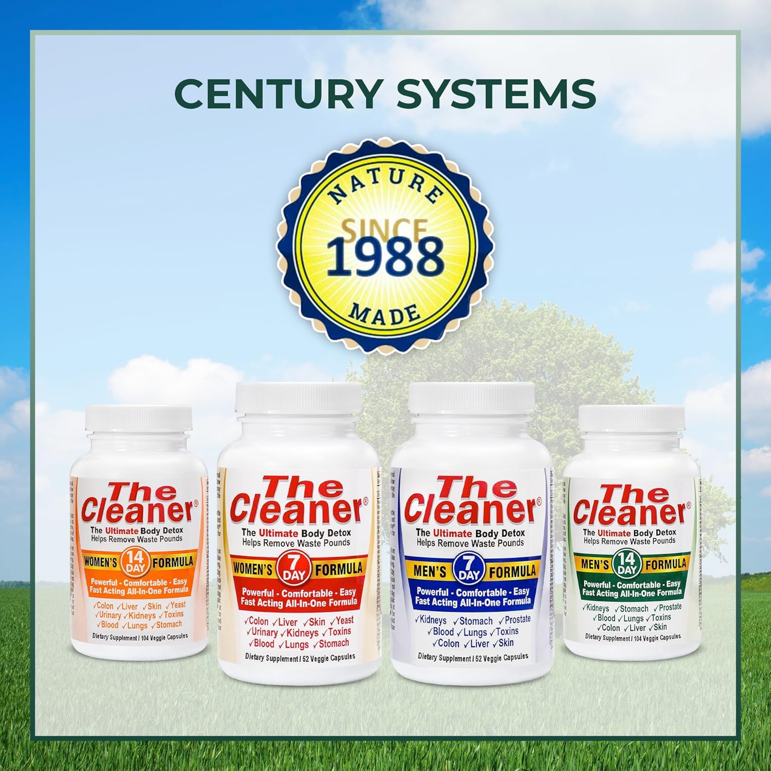 Century Systems The Cleaner Detox, Fórmula Completa de Limpeza Interna ...