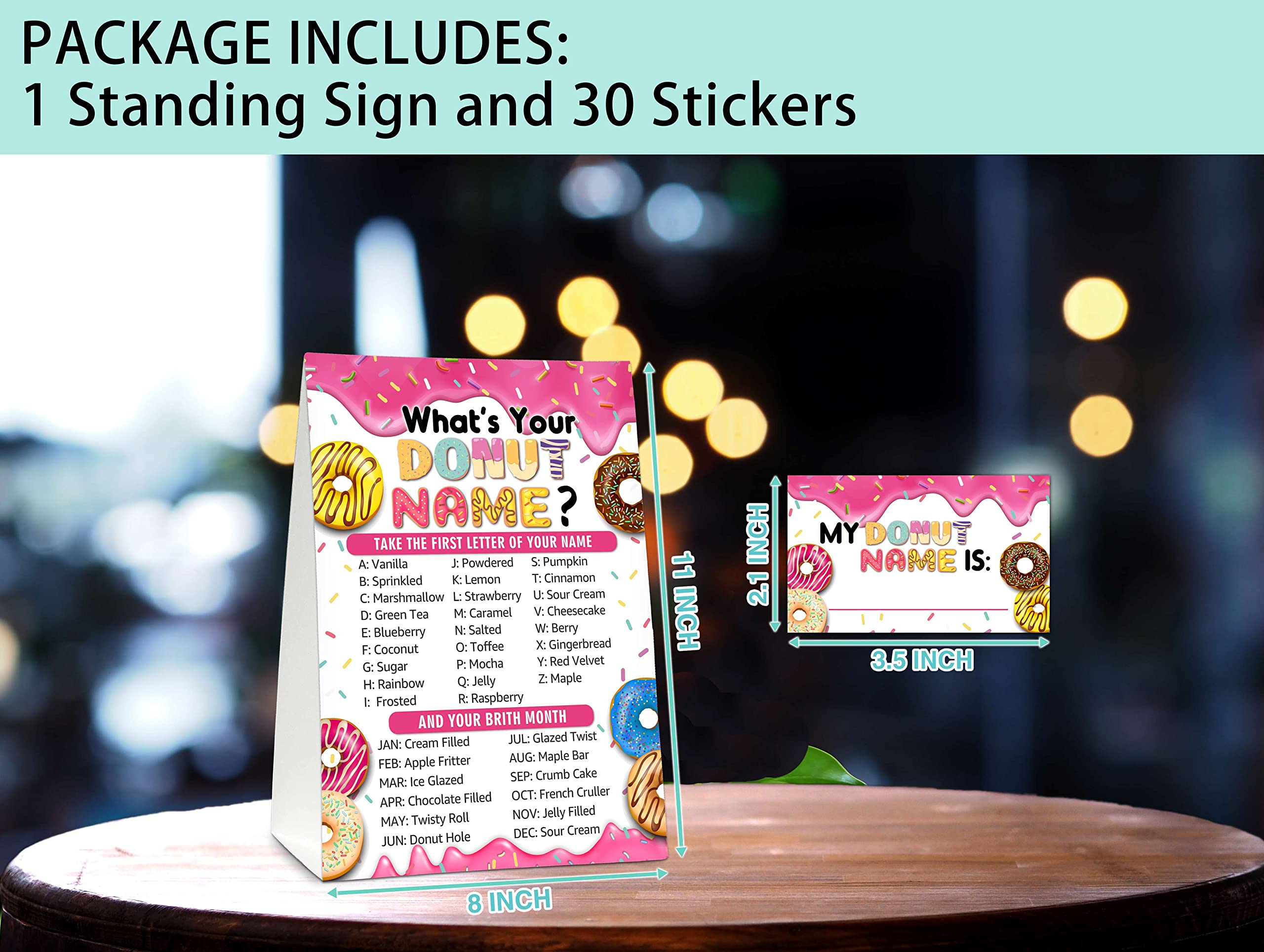 Snapklik.com : Whats Your Donut Name Game - Sweet Donut Birthday Party ...