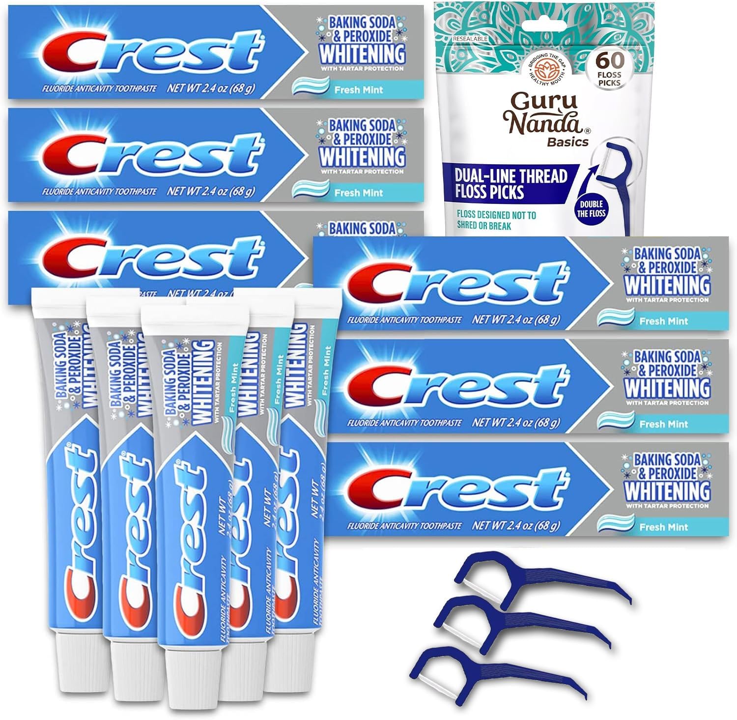Amazon.com: Toothpaste Travel Size Multipack Set - TSA Approved Bundle ...