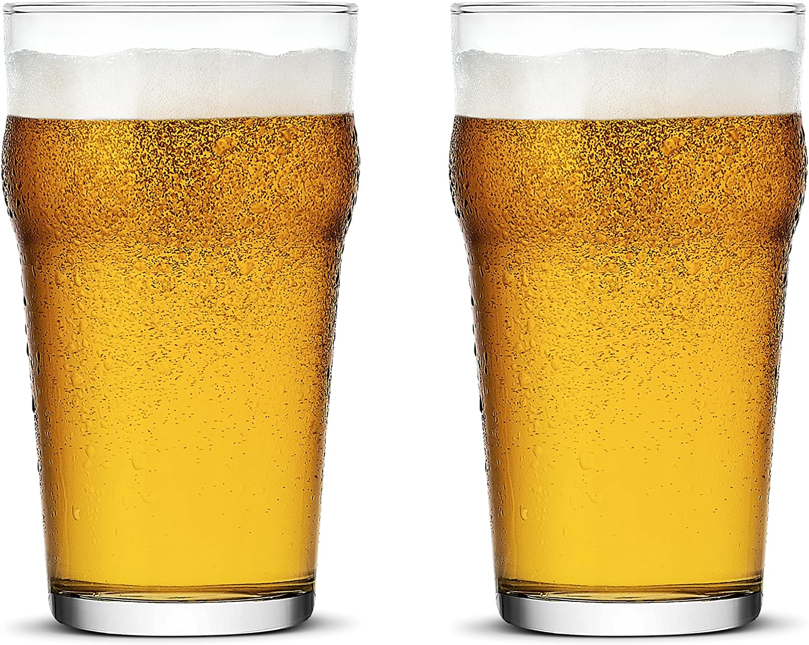 Amazon.com | British Pint Beer Glass. Set of Two.: Beer Glasses