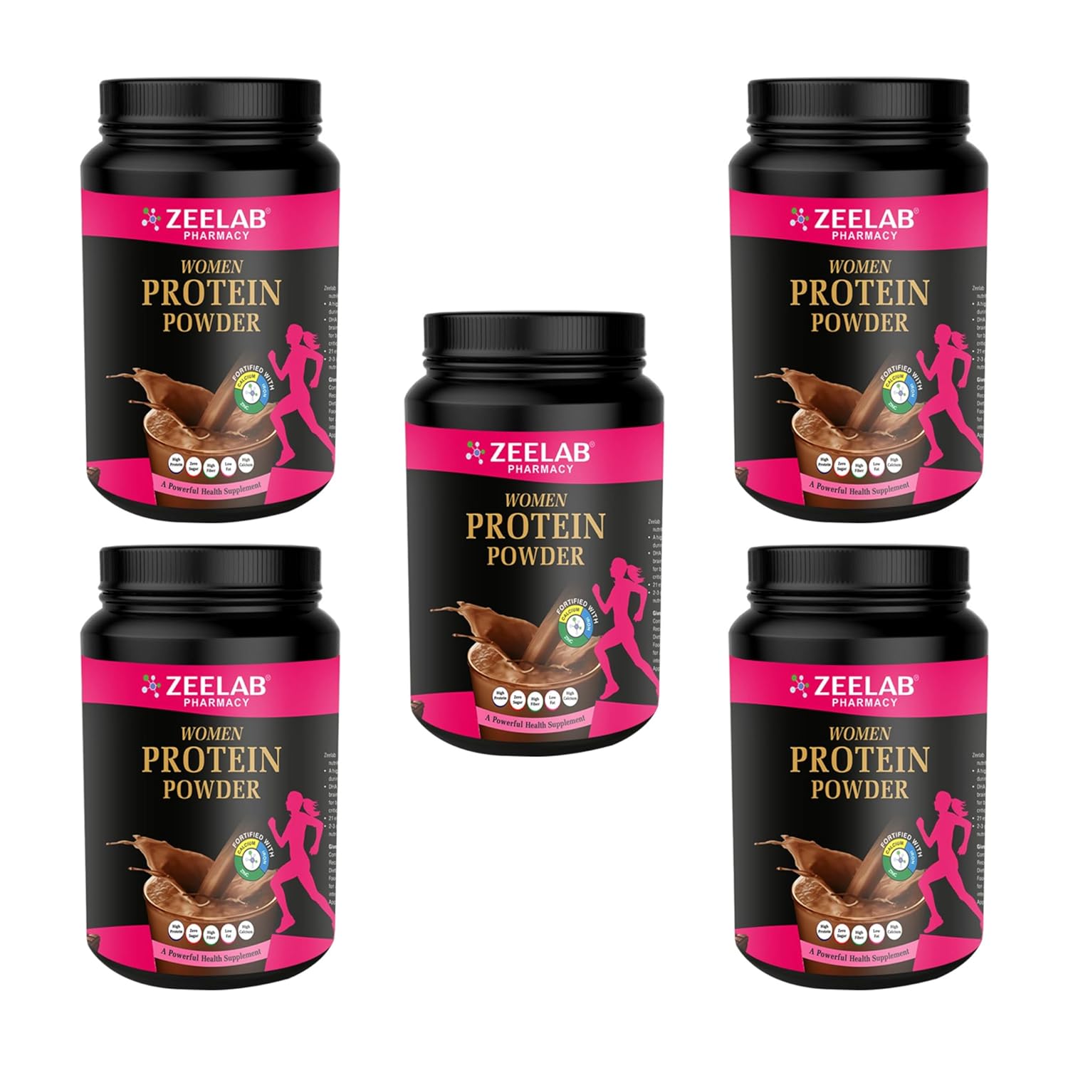Zeelab Women Protein Powder 500g (Pack of 5) chocolate Flavour ...