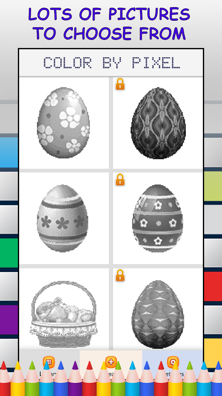 Easter Eggs Color by Number - Free Pixel Art Game - Coloring Book Pages ...
