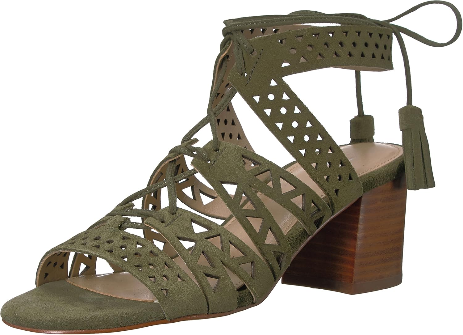 Amazon.com: Amazon Brand - The Fix Women's Bonilla Block Heel Triangle ...