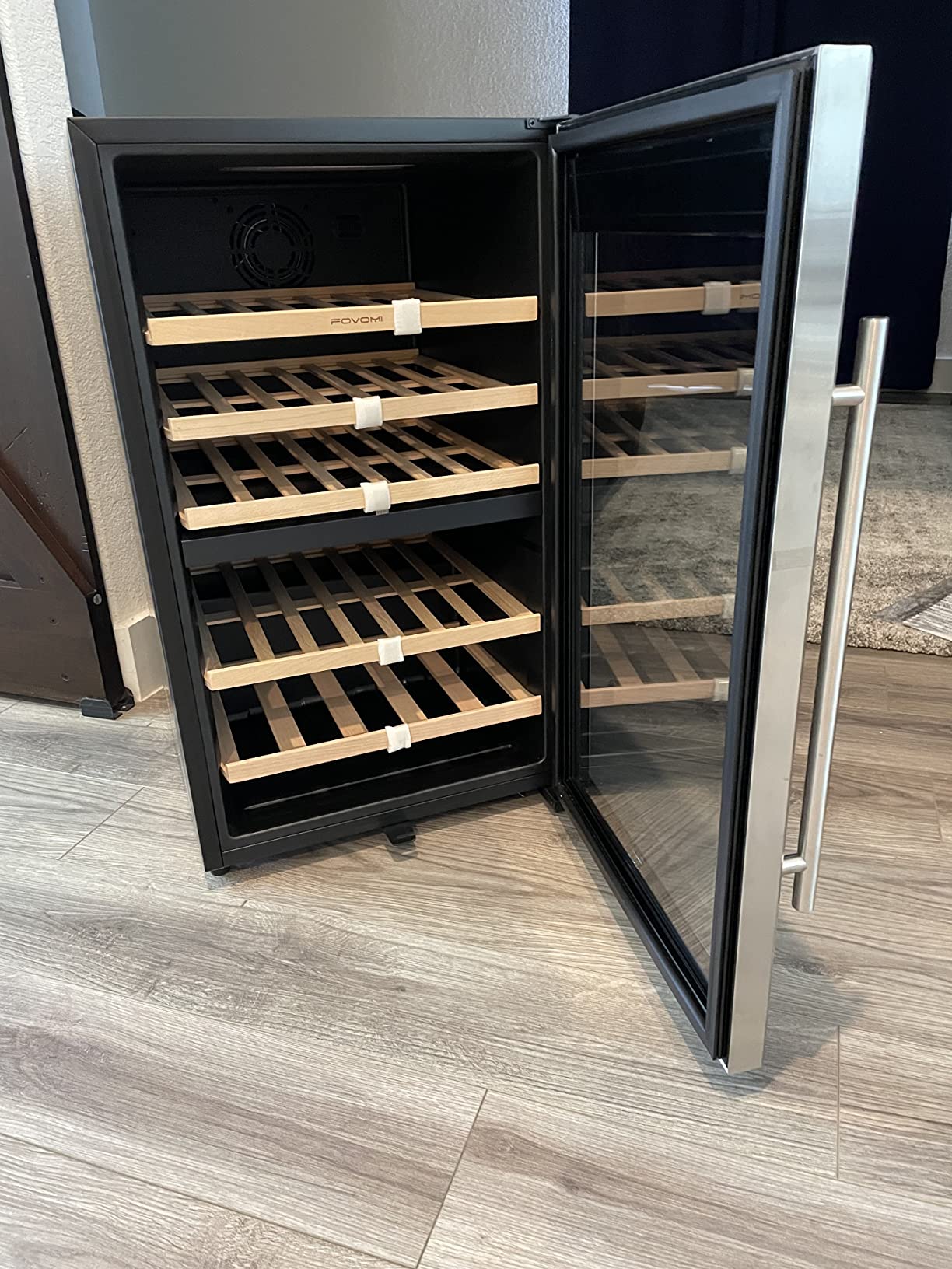 $58/mo - Finance FOVOMI 20" Wine Cooler Fridge 52 Bottles (Bordeaux ...