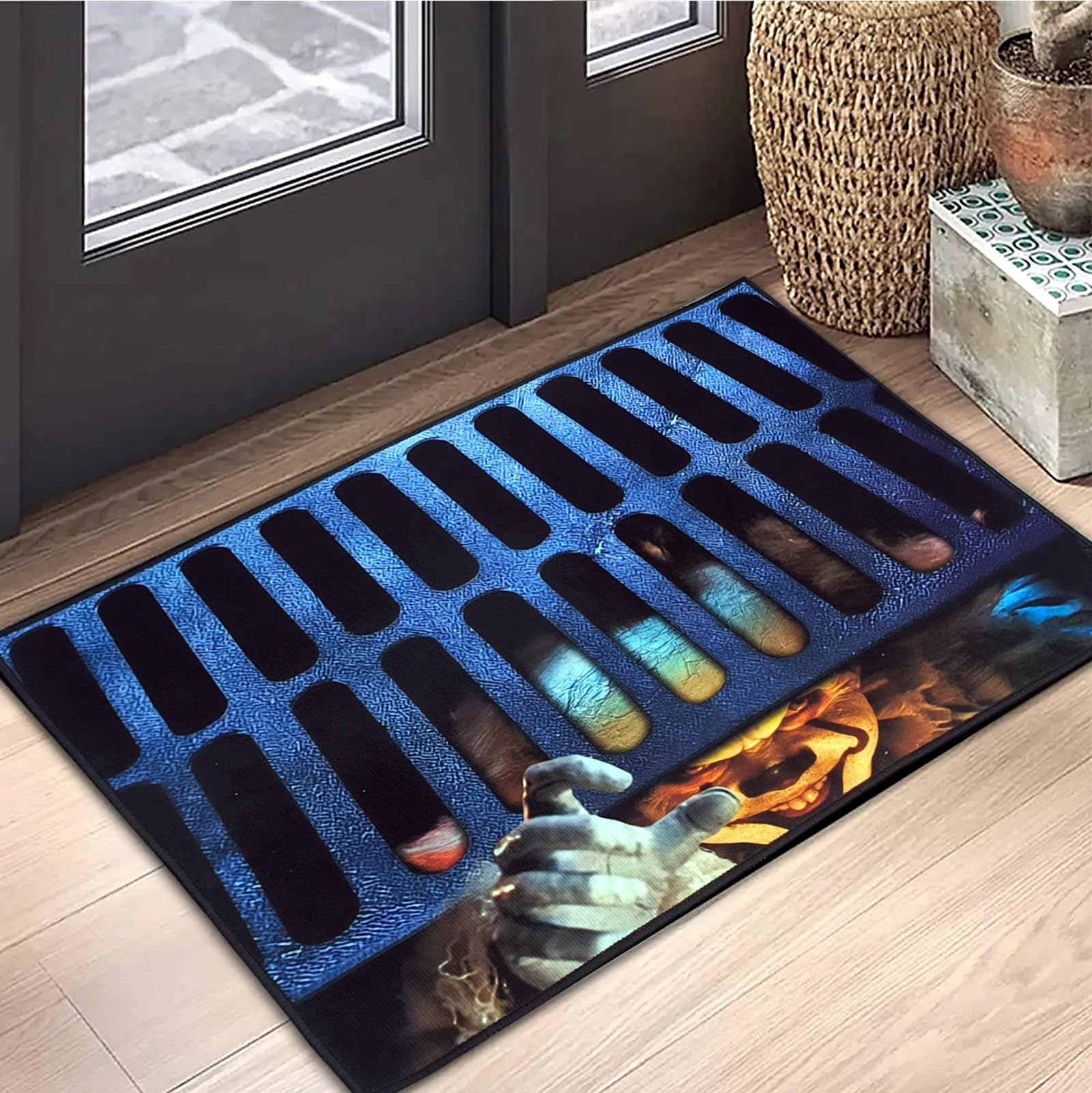 Amazon.com: NBZOSENG Terrifier Horror Clown Halloween Door Mat 31.5x19 ...