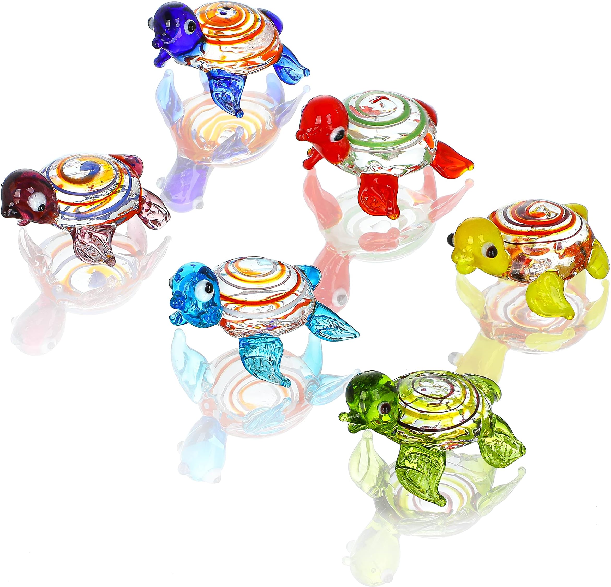 Amazon.com: Sujeetec Crystal Glass Tropical Fish Figurines Miniature ...