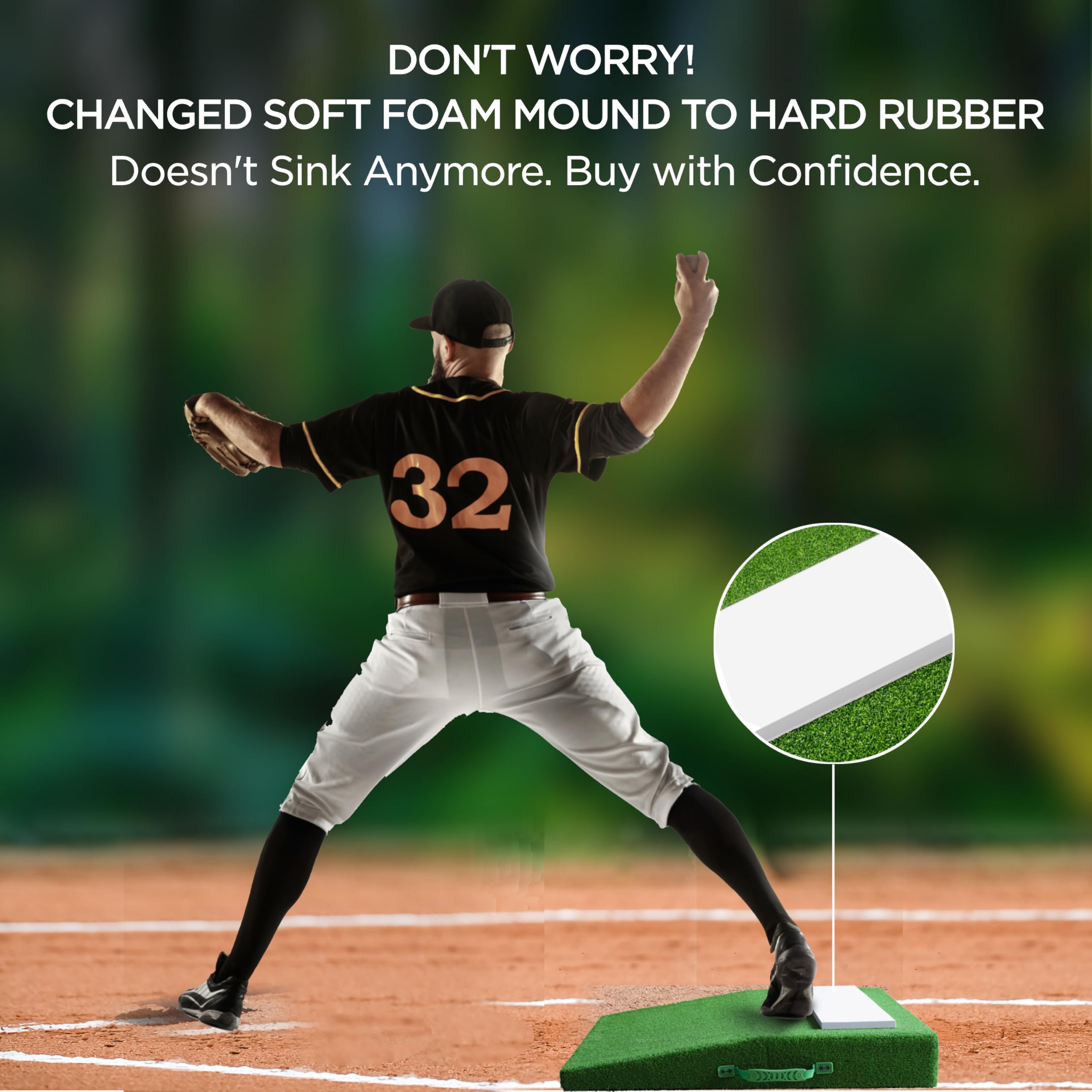 Snapklik.com : Upgraded Portable Pitching Mound For Baseball Pitchers ...