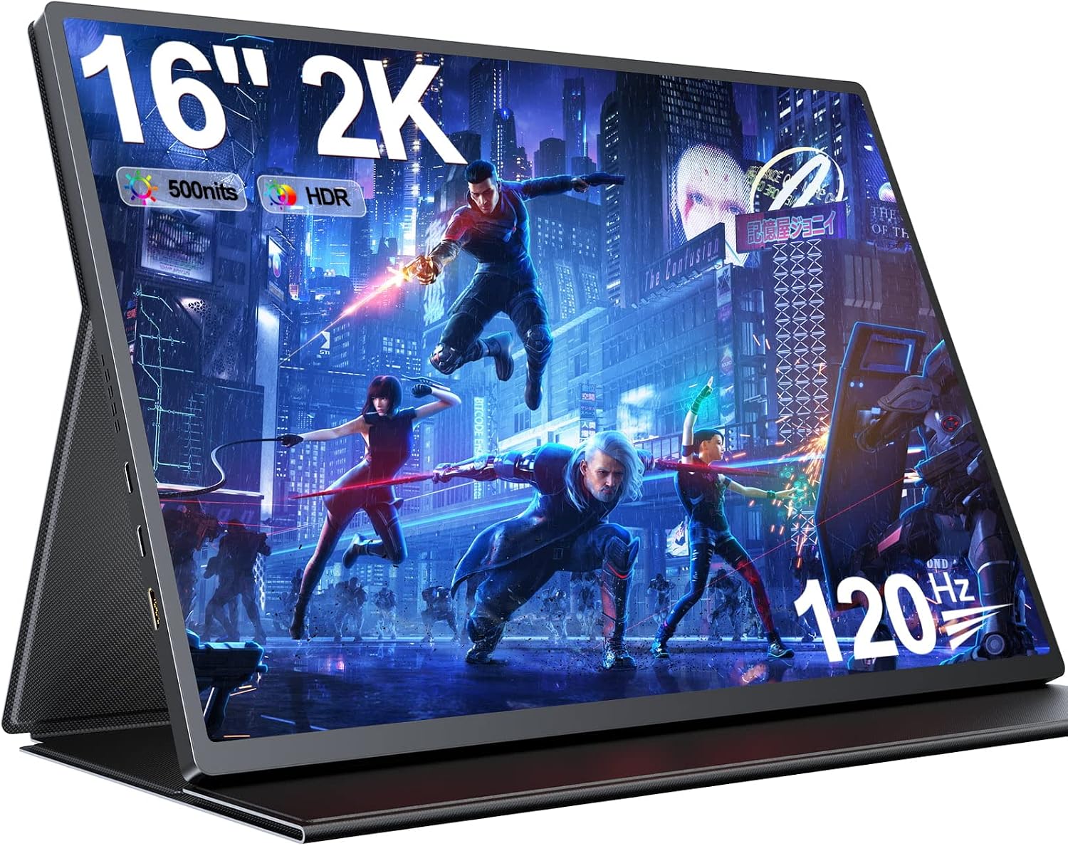 Amazon.com: Portable Monitor 2K 120HZ, 16" QHD 500 Nits Portable Gaming ...