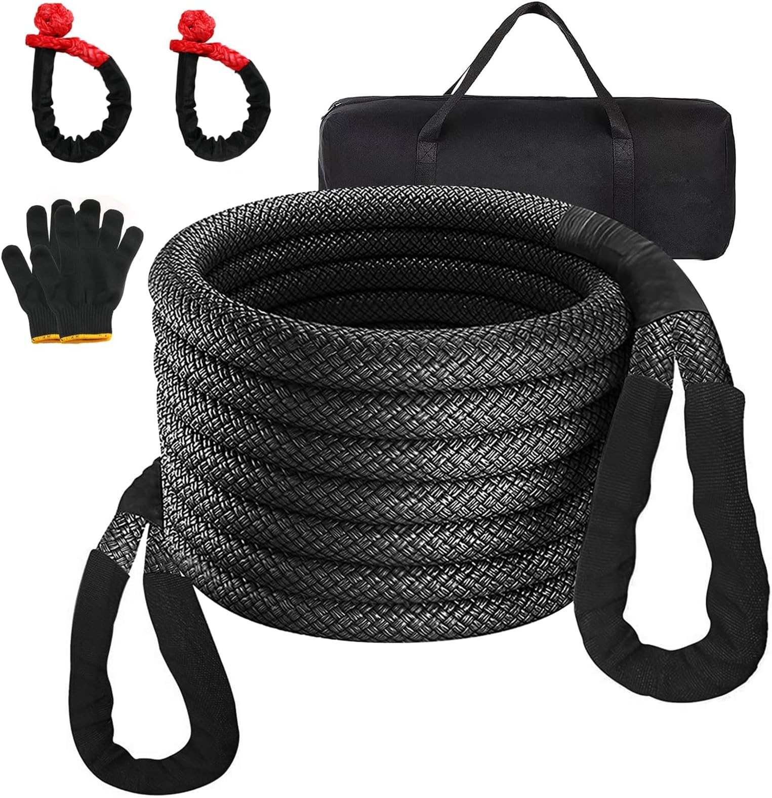 RHINO USA Recovery Tow Strap 3" x 20ft - Lab Tested 31,518lb Break ...