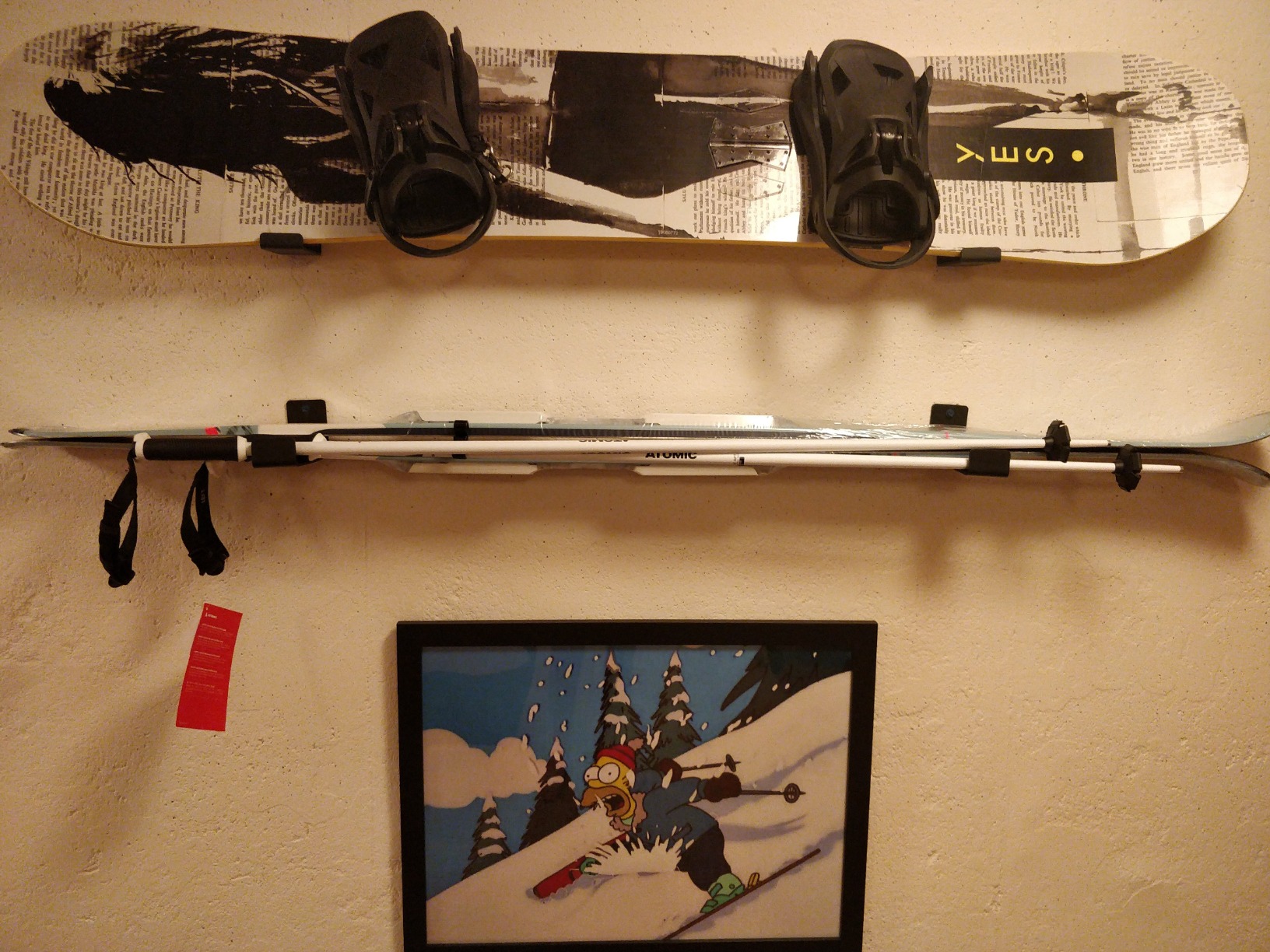 $4/mo - Finance StoreYourBoard Minimalist Snowboard Display Rack, Wall ...