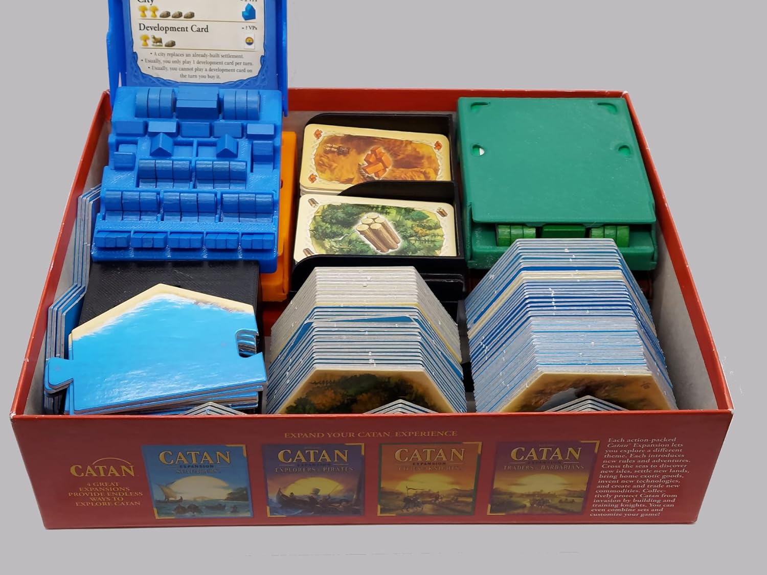Amazon.com: Organizer Insert for Catan Base Game, Seafarers, and Both 5 ...