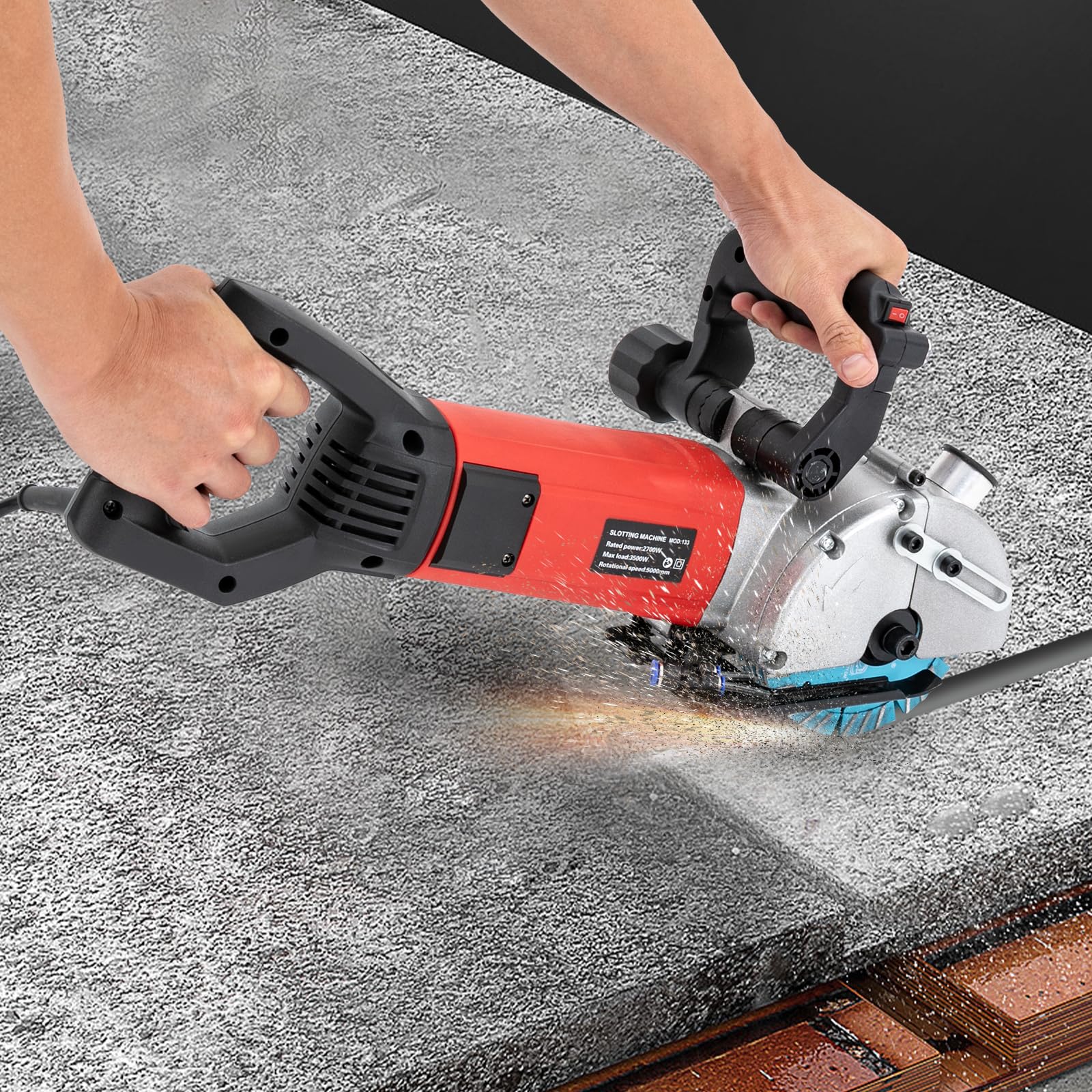 Snapklik.com : Electric Concrete Cutting Wall Grooving Machine Machine ...