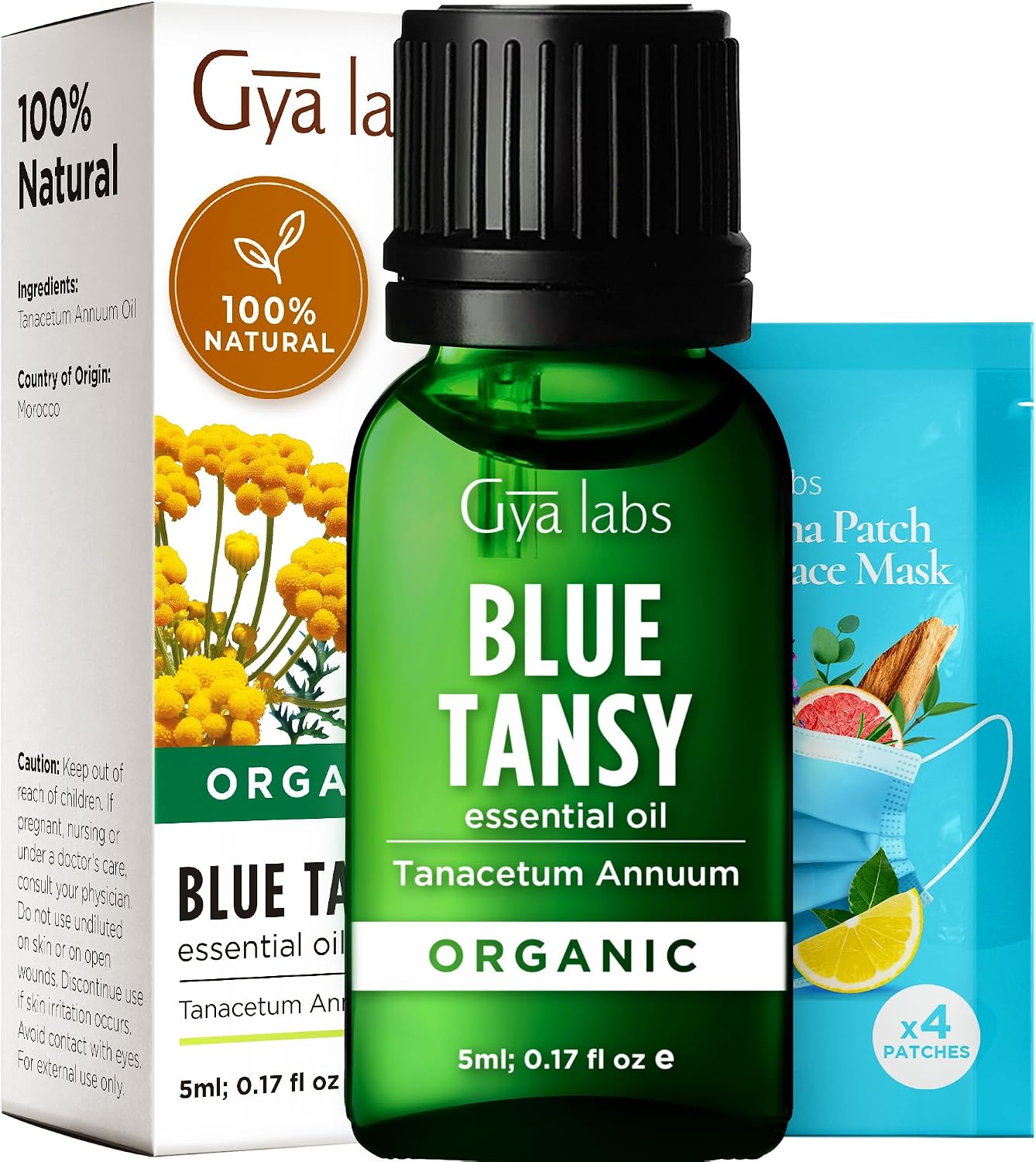 Amazon.com: Gya Labs Blue Tansy Essential Oils for Skin - 100% Pure ...