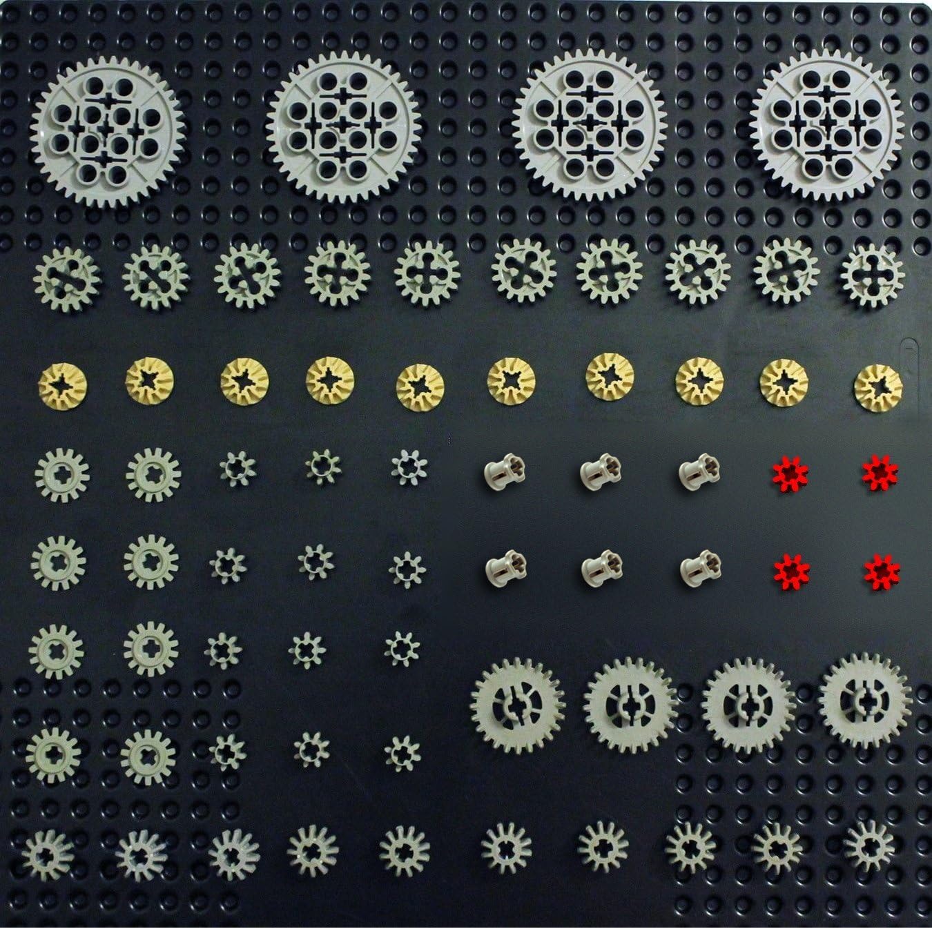 LEGO Technic 68 pcs GEAR Pack Set Lot Mindstorms NXT Supplemental Robot ...