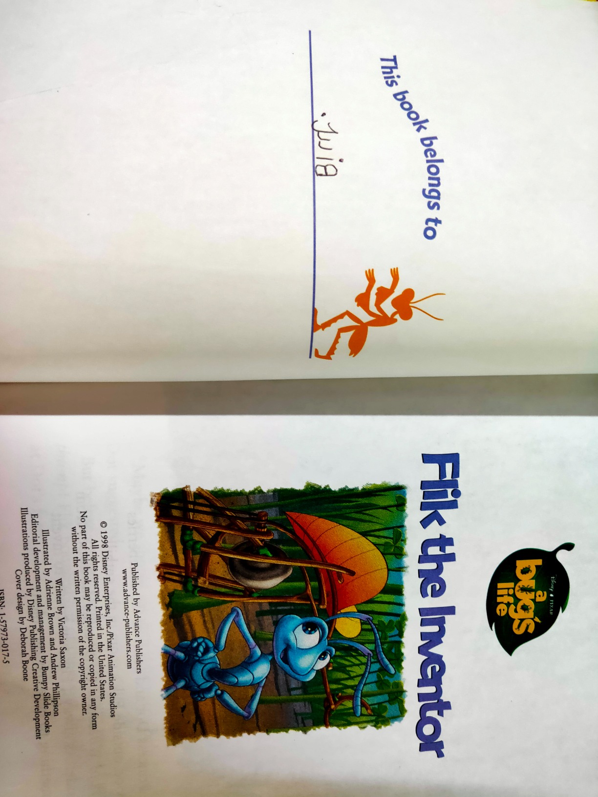 Buy Flik the Inventor (A Bug's Life, Vol. 1) Book Online at Low Prices ...