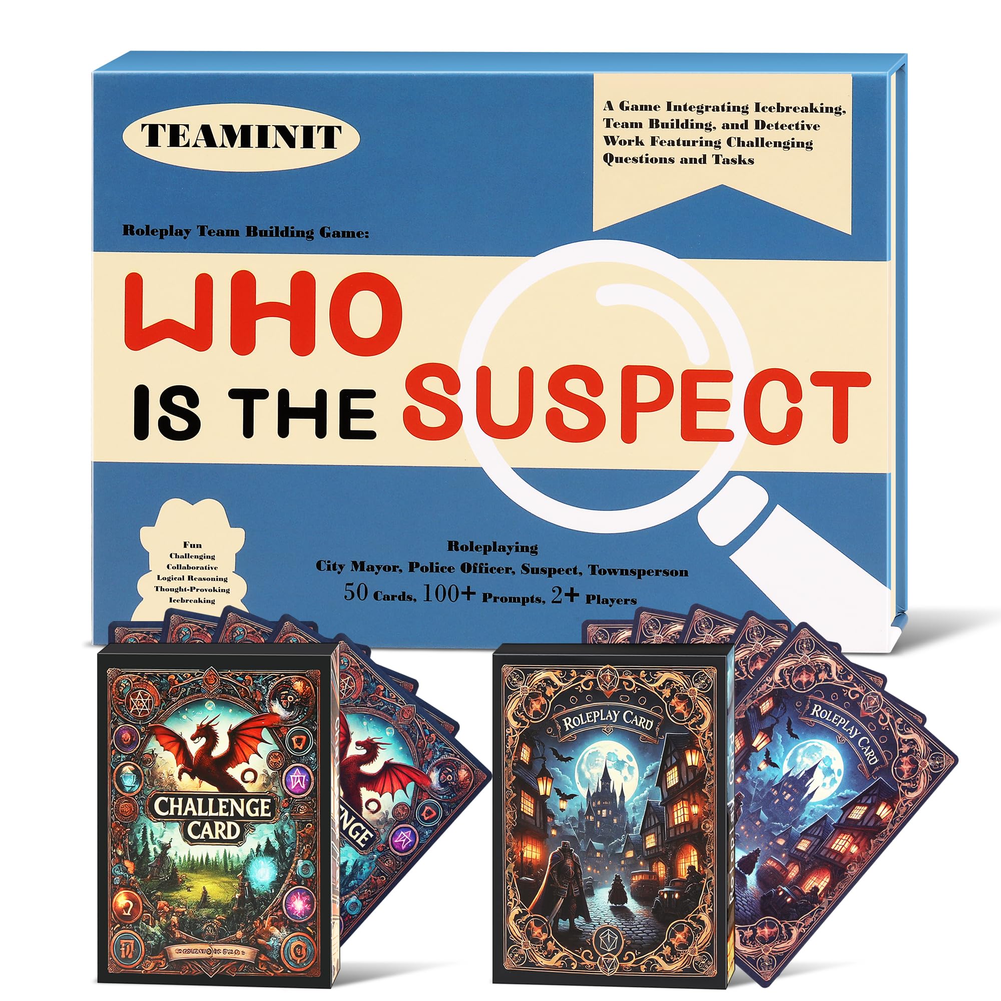 Amazon.com: Fun Card Games: WHO is The Suspect? Perfect for Family and ...
