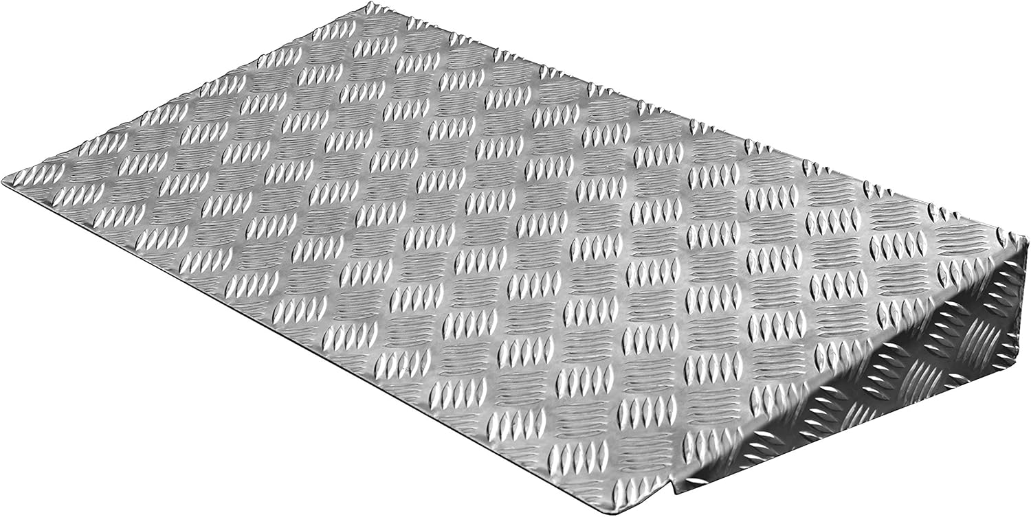 Avonstar Door Ramp British Made (4 inch high) Silver : Amazon.co.uk ...