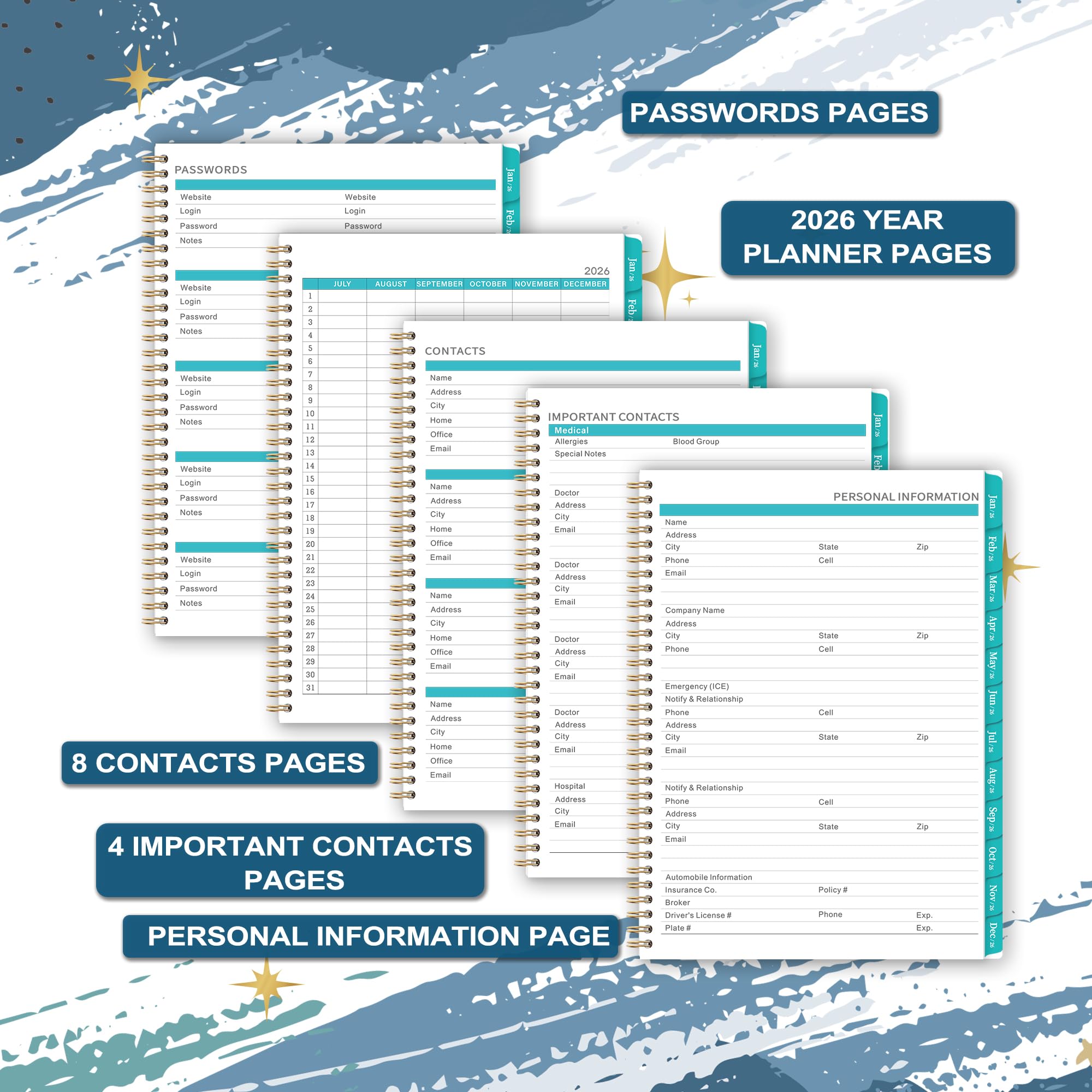 Snapklik.com : 2026 Monthly Planner - Monthly Planner From January 2026 ...