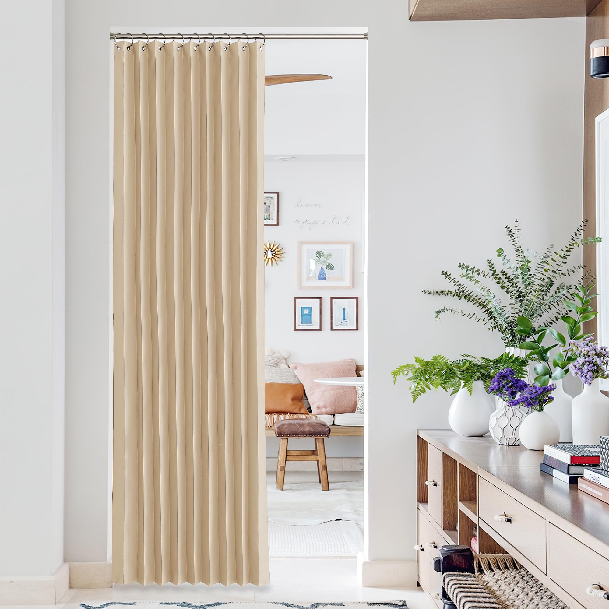 Amazon.com: NICETOWN Farmhouse Curtains 80 inch Long for Doorway ...