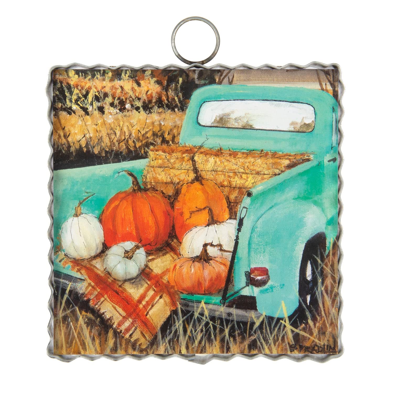 Amazon.com: The Round Top Collection - Mini Gallery Turquoise Truck ...