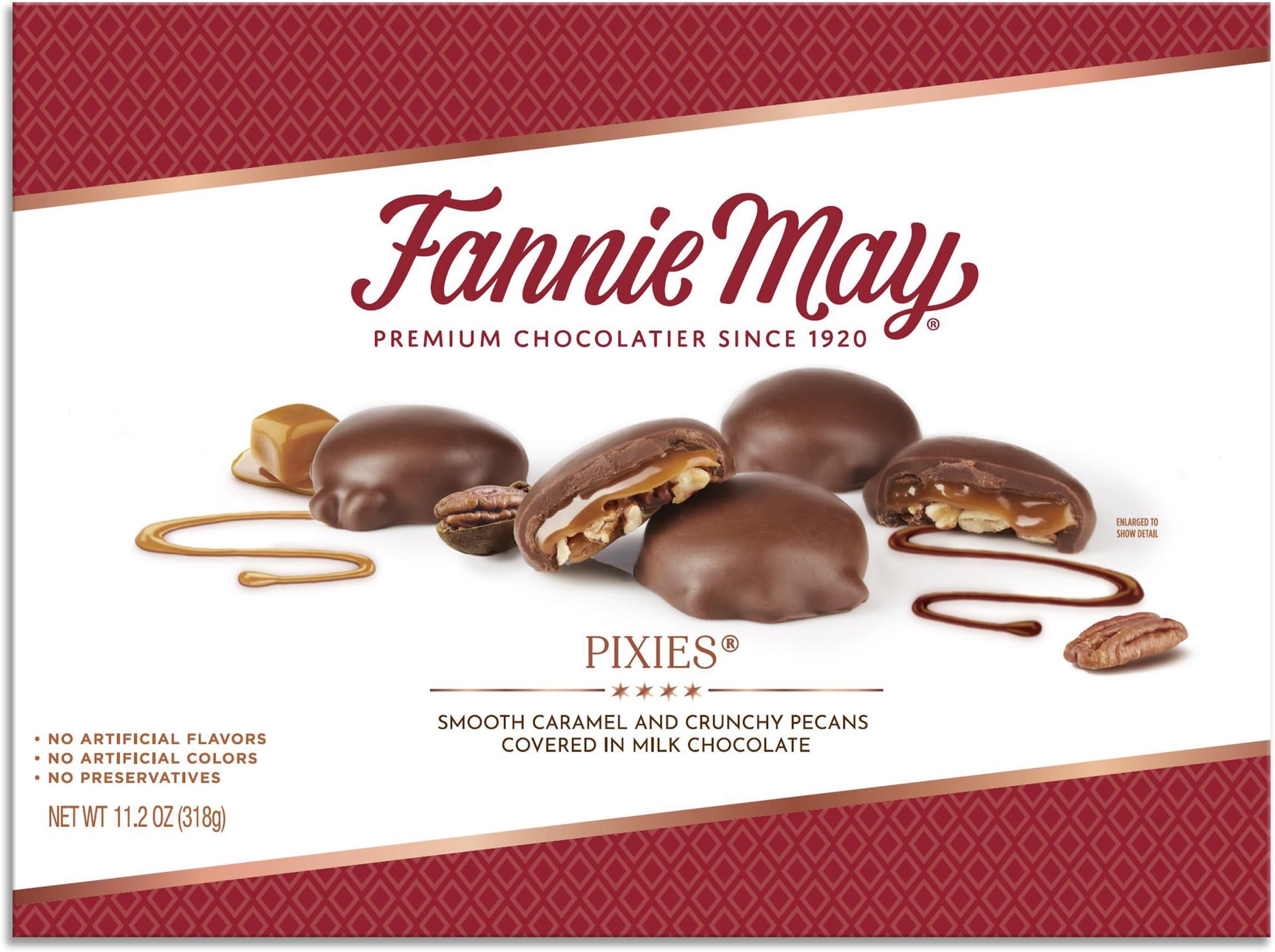 Amazon.com: Fannie May, Milk Chocolate Candy, Pixies, 11.2 oz : Grocery ...
