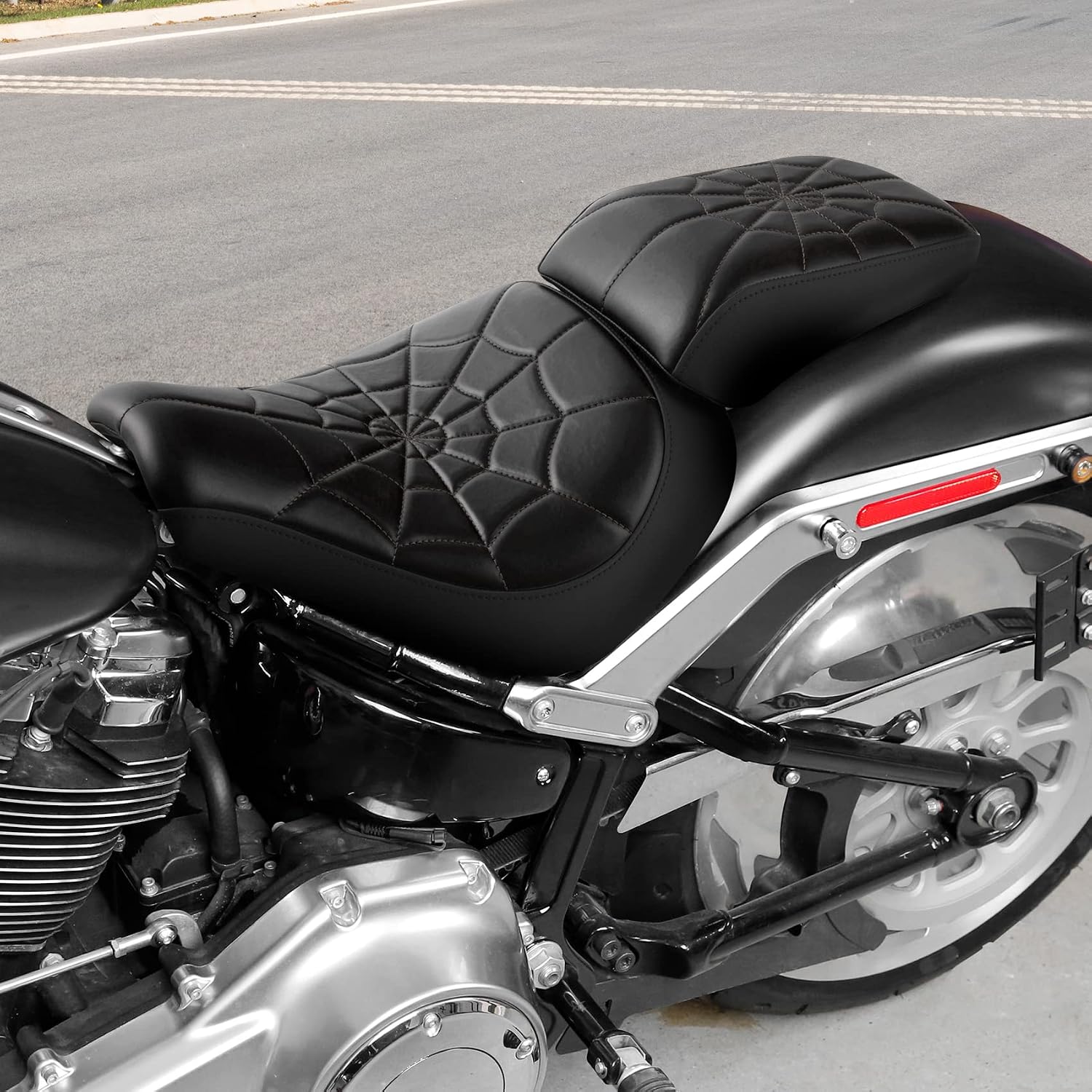 Amazon.com: Green-L 2 Up Driver&Passenger Seat Set Fit for Harley Fat ...