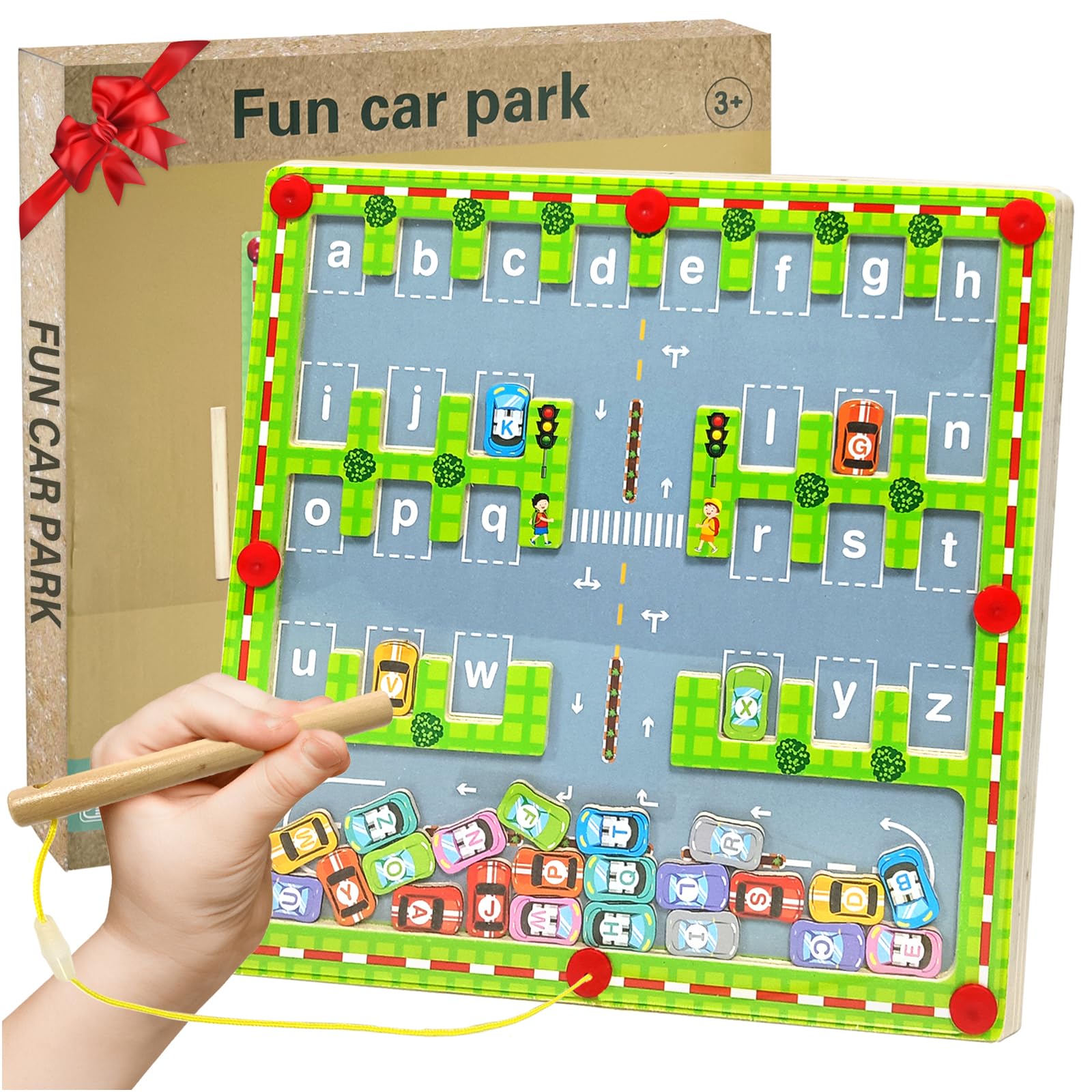 Magnet Alphabet Maze Cars,Fine Motor Skills Toys Learning Resources ...