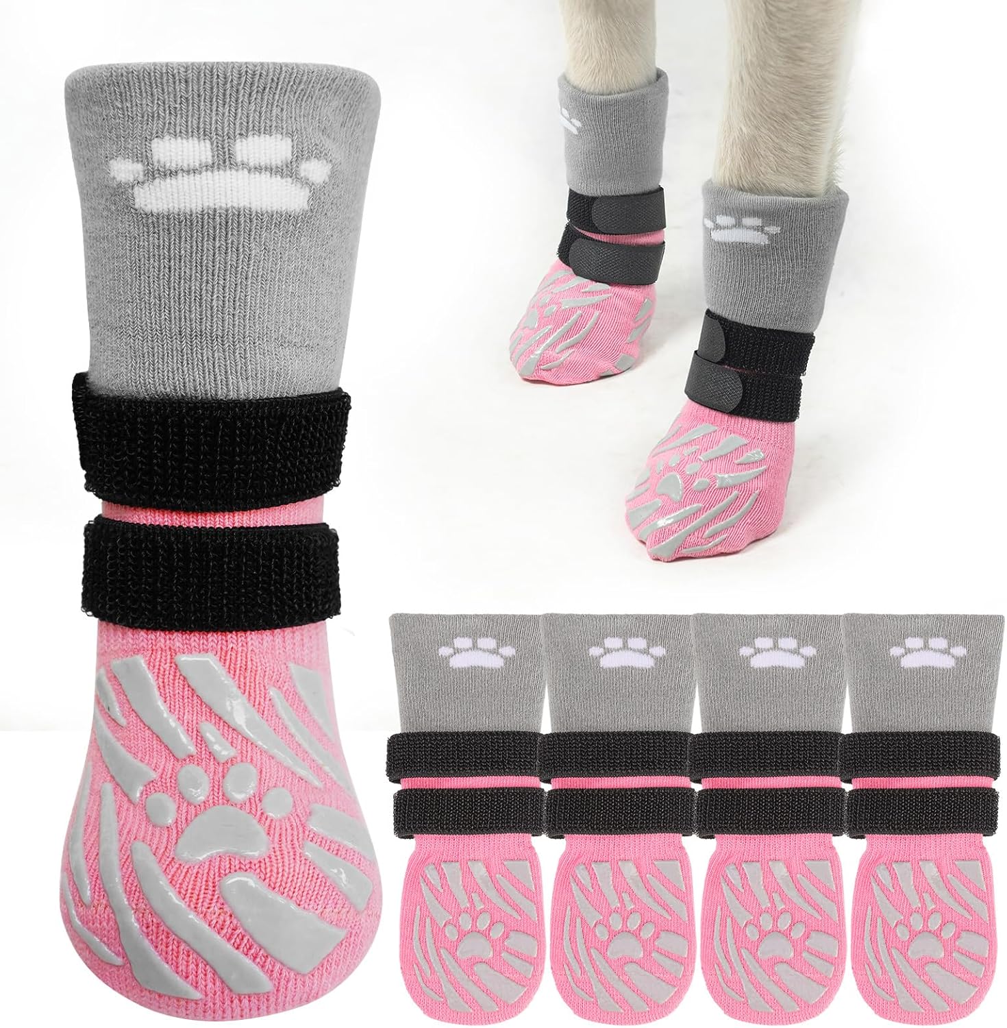 Amazon.com : SCENEREAL Dog Socks to Prevent Licking Paws for Hot/Cold ...